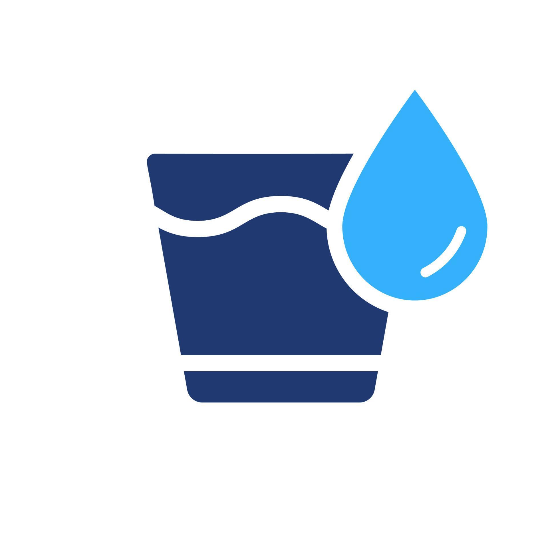 Glass of Water Color Icon. Drinking Glass Silhouette Pictogram. Glassful of Clean Water Colorful ...