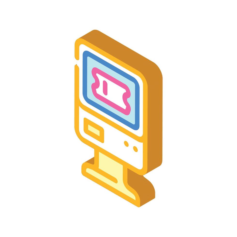 ticket vending machine isometric icon vector illustration 17290416 ...
