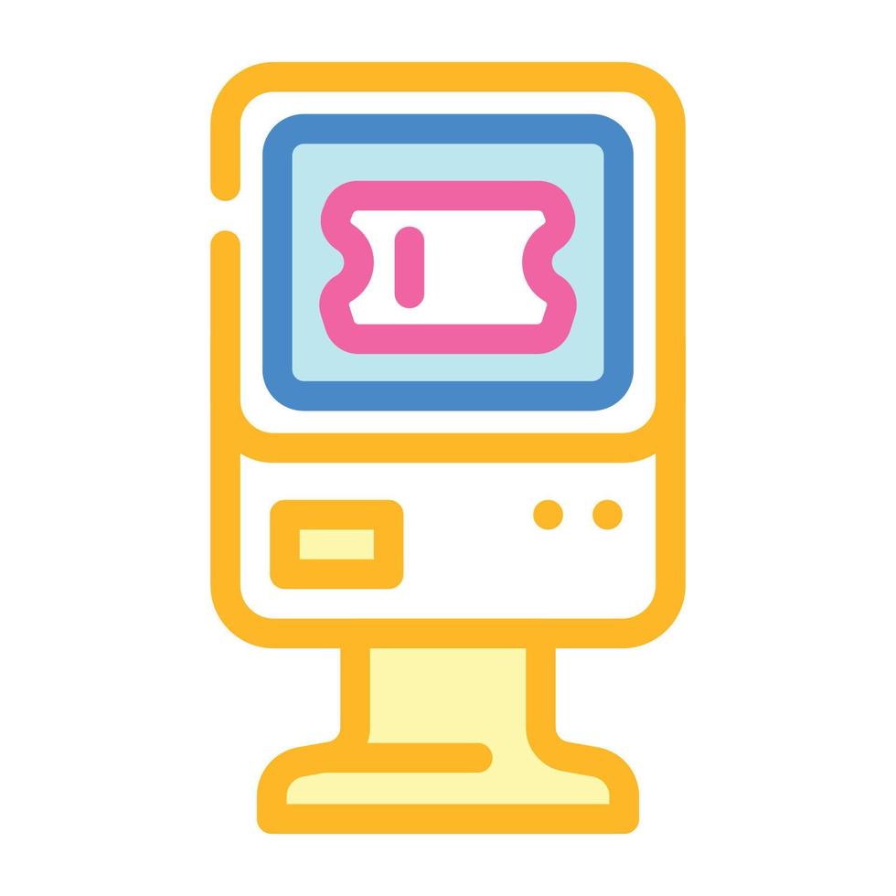 ticket vending machine color icon vector illustration 17290421 Vector ...
