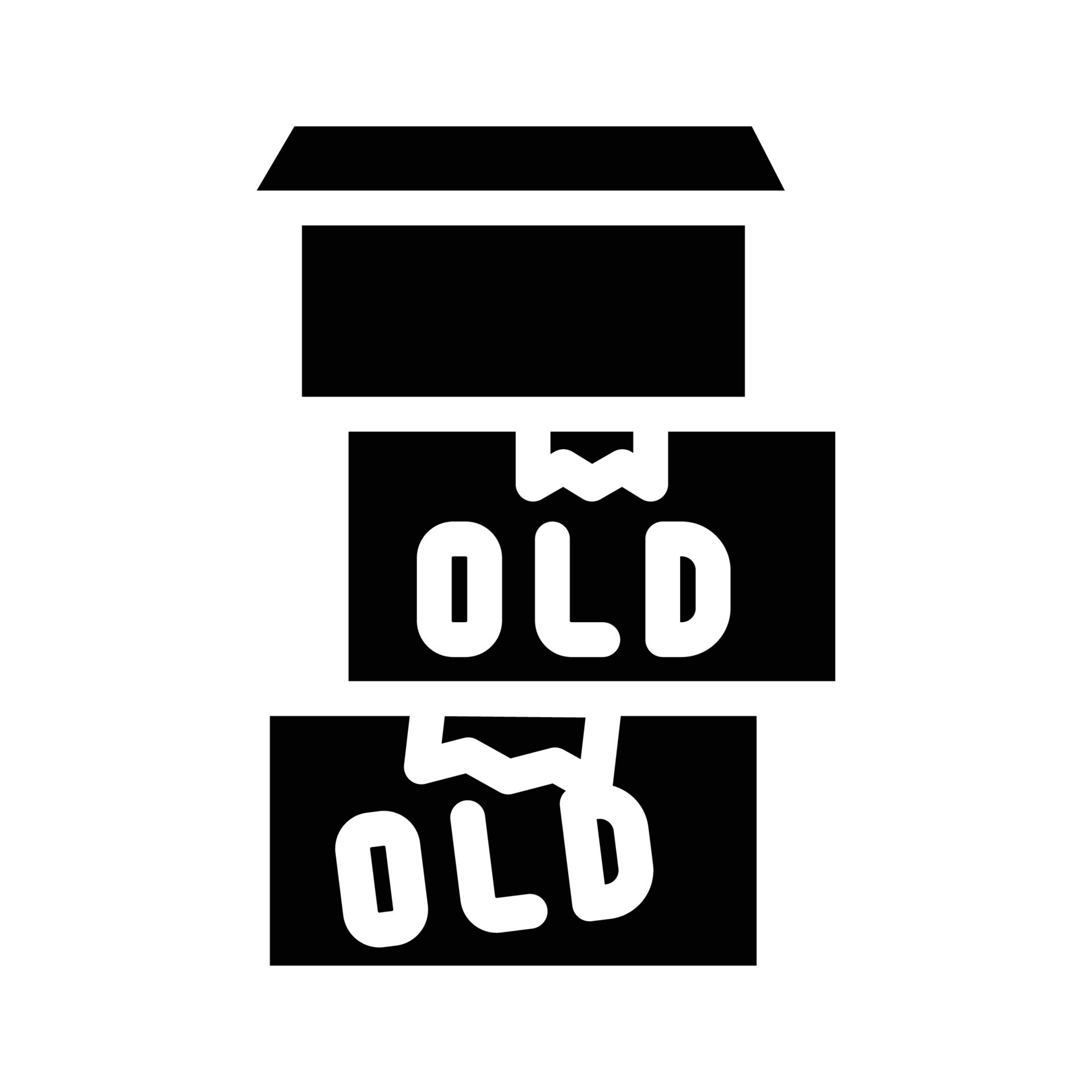 old things in box glyph icon vector illustration 17290948 Vector Art at Vecteezy