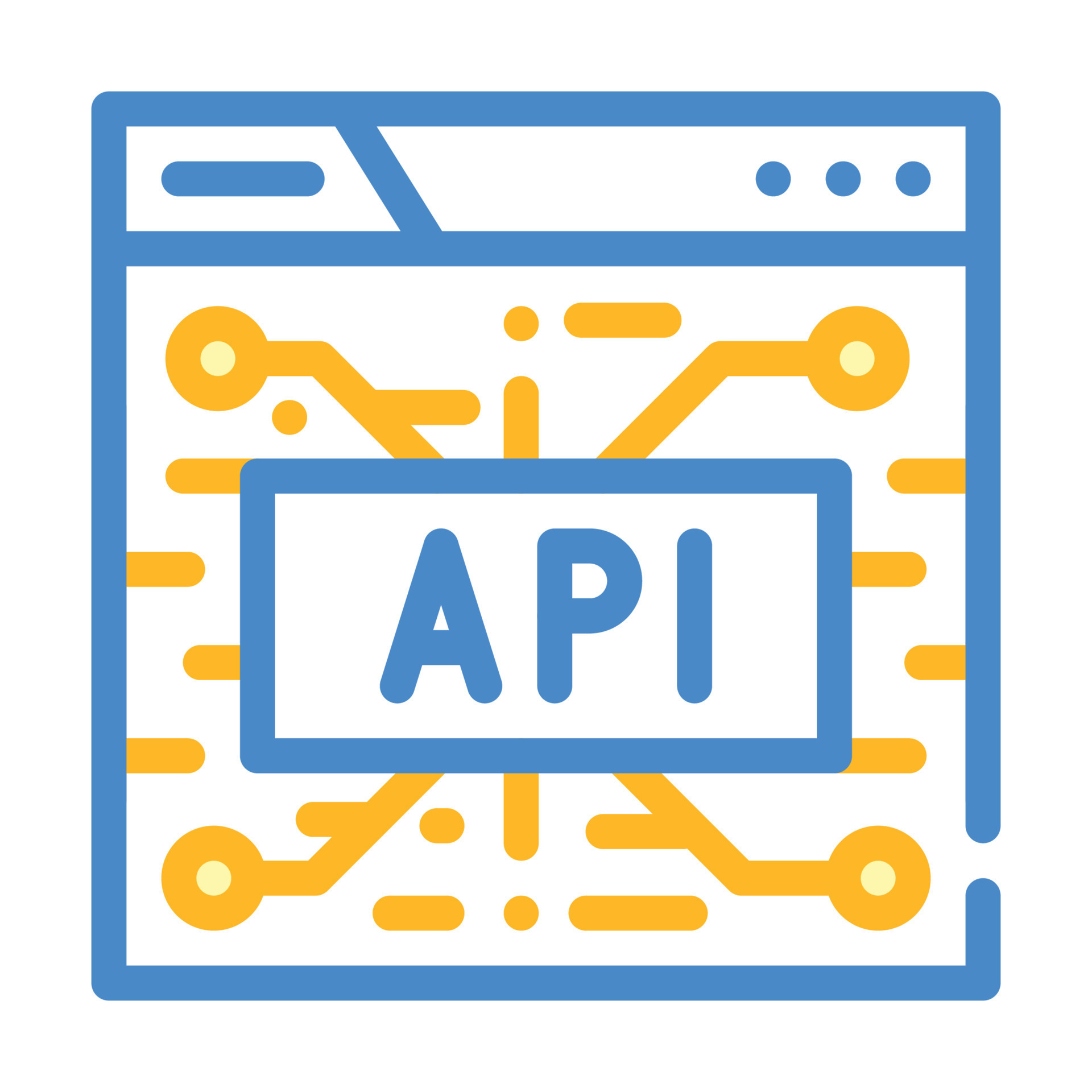 api financial technology color icon vector illustration 17291123 Vector ...