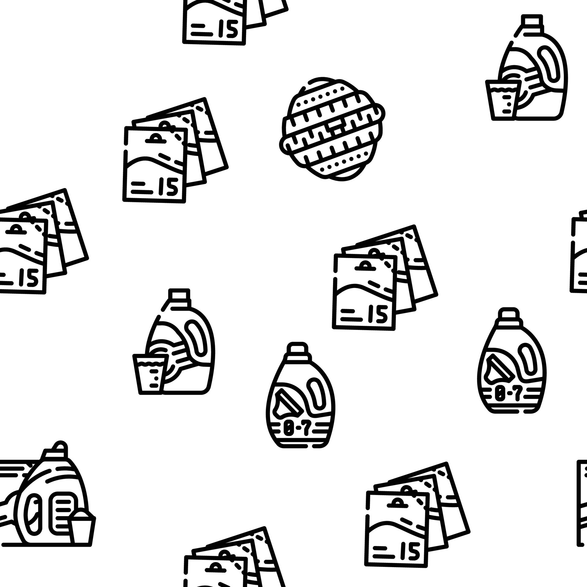 Detergent Washing Vector Seamless Pattern 17292266 Vector Art at Vecteezy