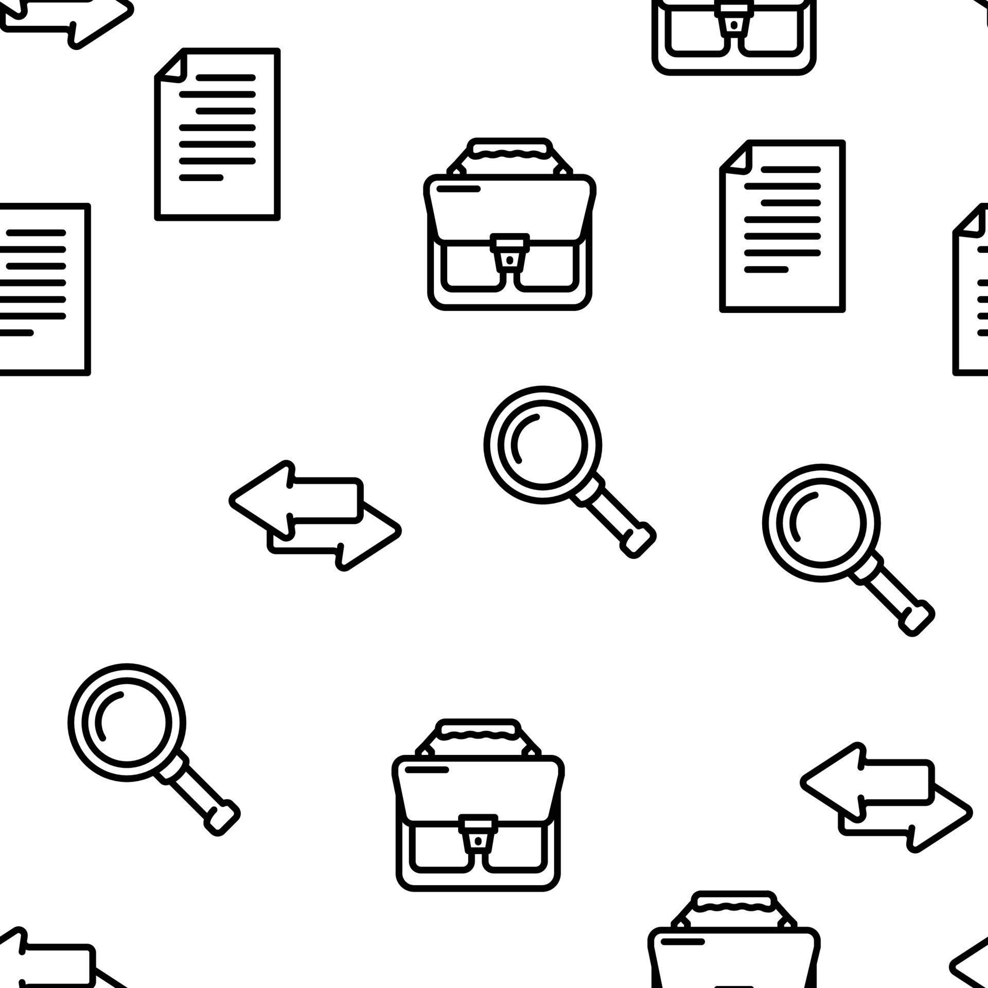 File Computer Digital Document Vector Seamless Pattern 17292302 Vector ...