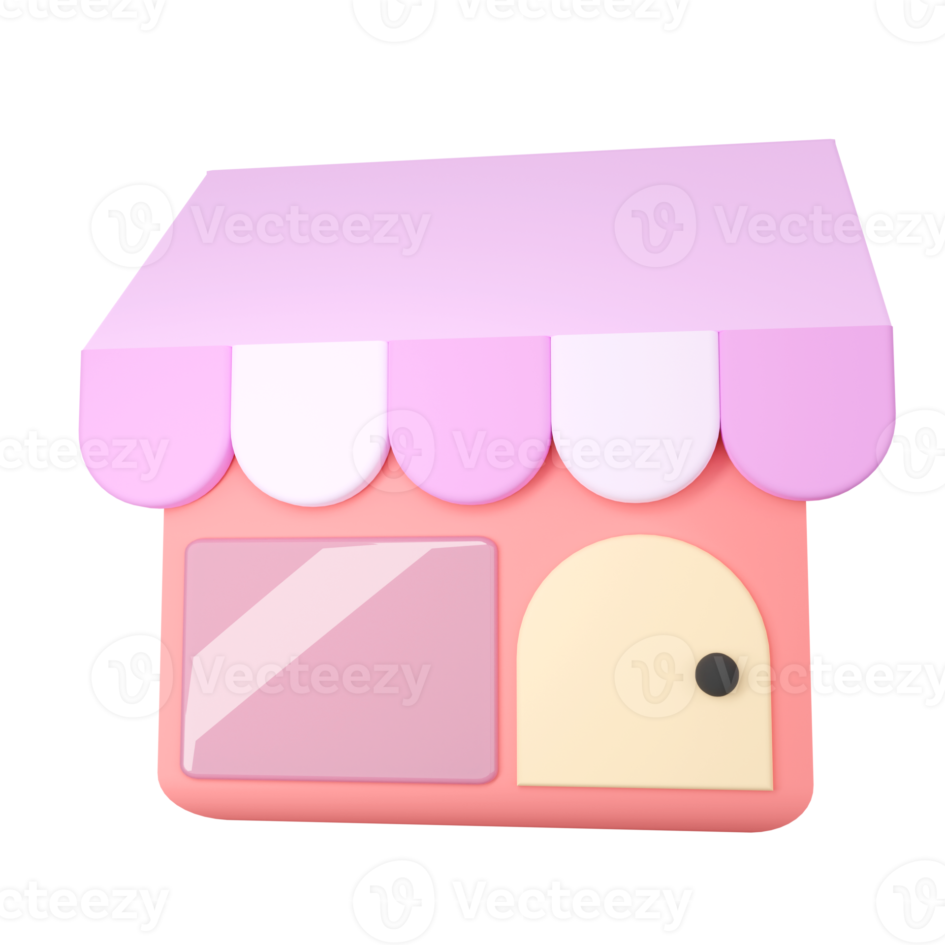 Shop or Store. Online Shopping 3D rendering. 17293130 PNG