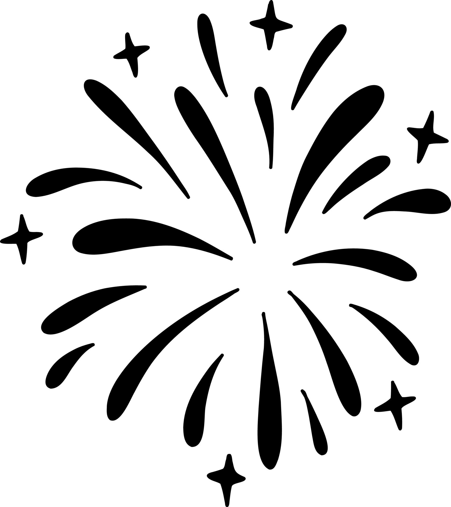 Salute festive fireworks silhouette. 17293656 Vector Art at Vecteezy