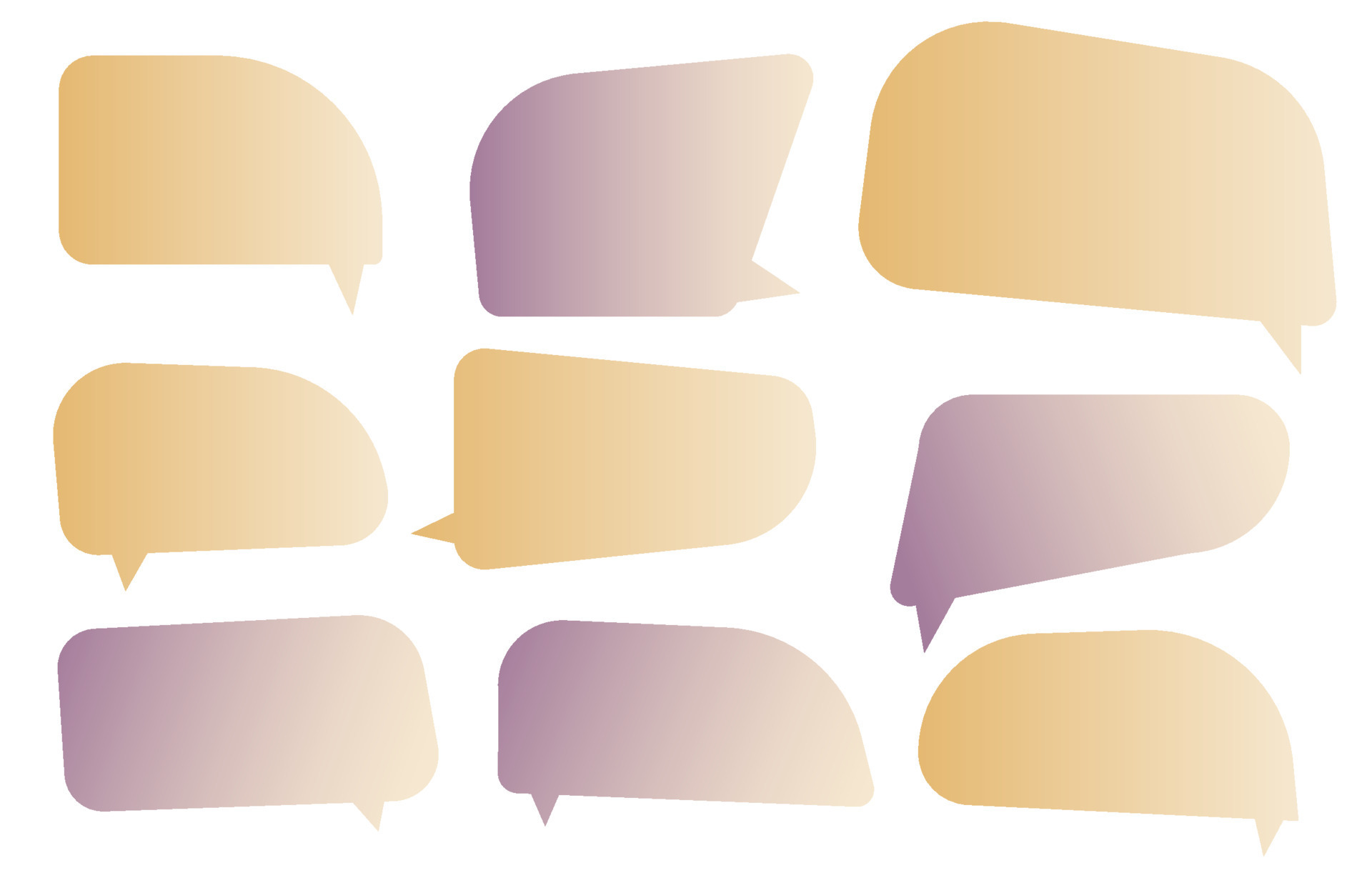 Set speech bubbles on white background. chat box or chat vector square ...