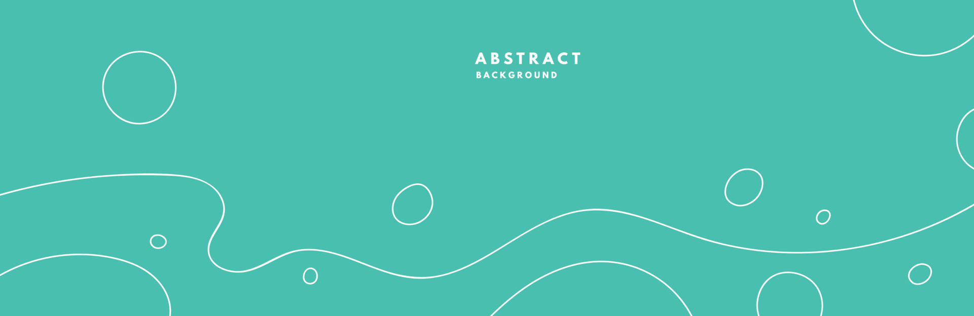 Abstract Green Wave Pattern Background Compositions Of Line And Shapes