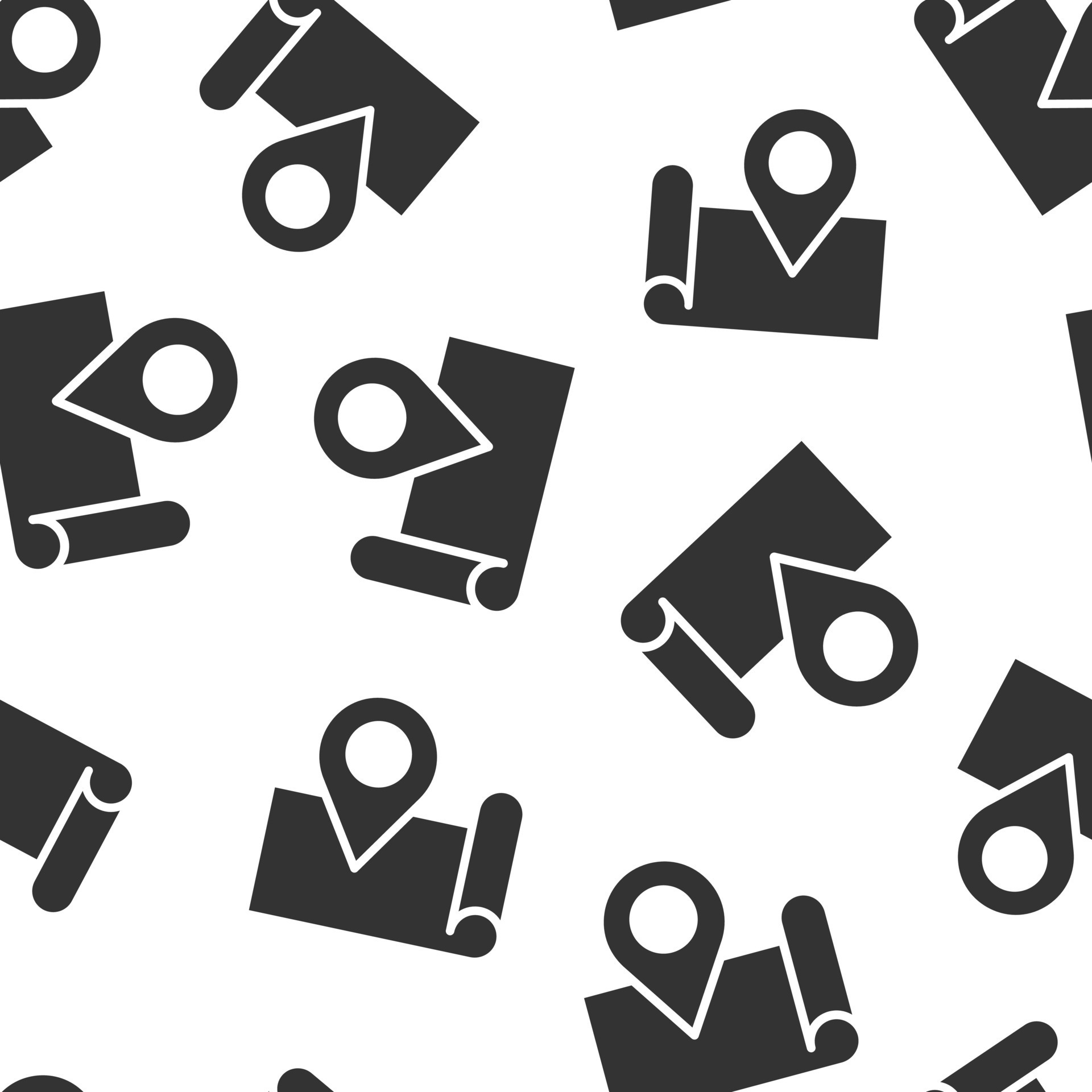 Map Pin Icon In Flat Style Gps Navigation Vector Illustration On White Isolated Background