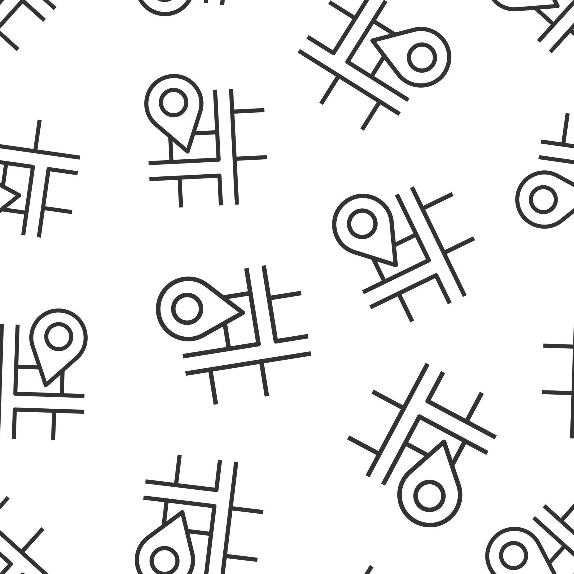 Map Pin Icon In Flat Style Gps Navigation Vector Illustration On White Isolated Background