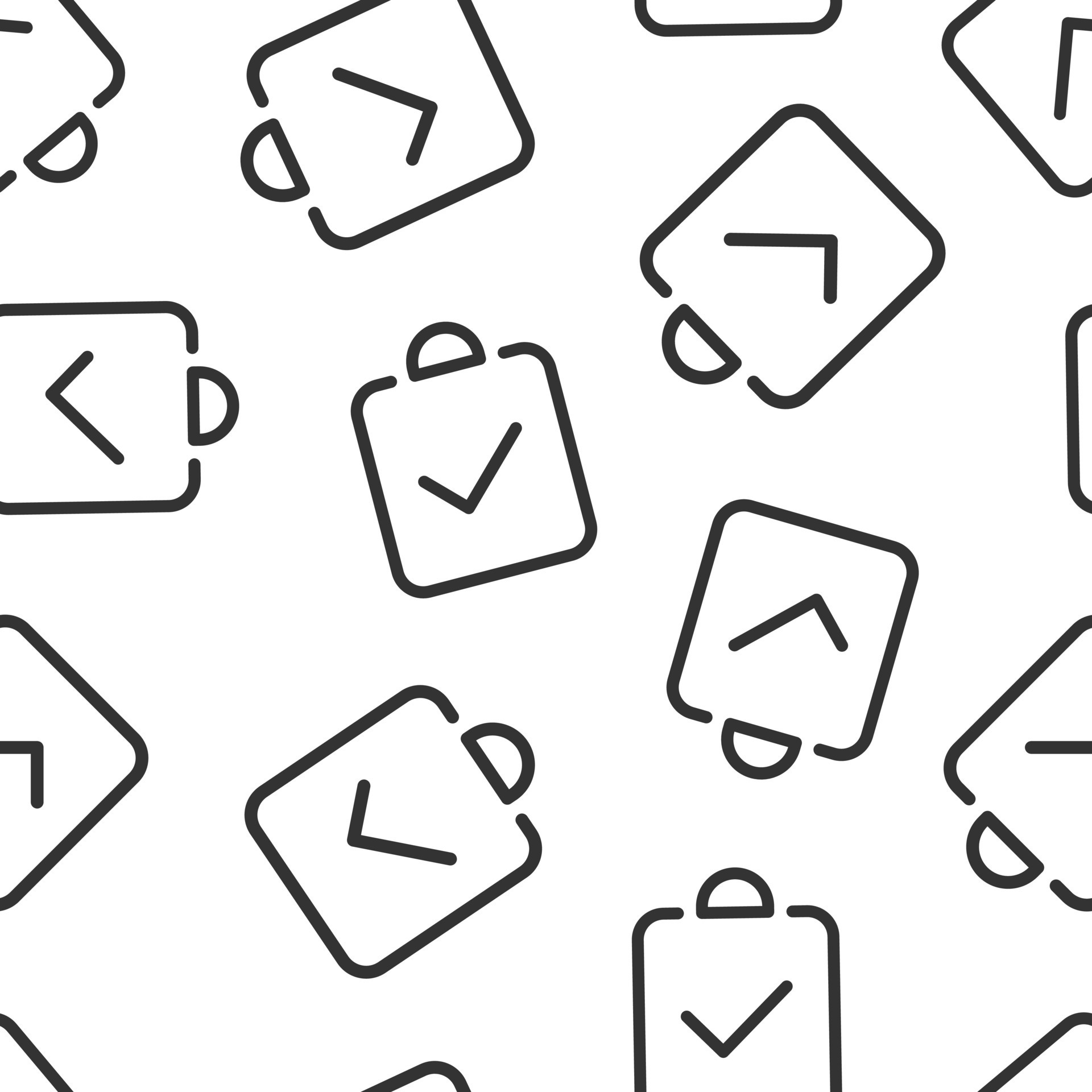 Document checkbox icon in flat style. Test vector illustration on white ...