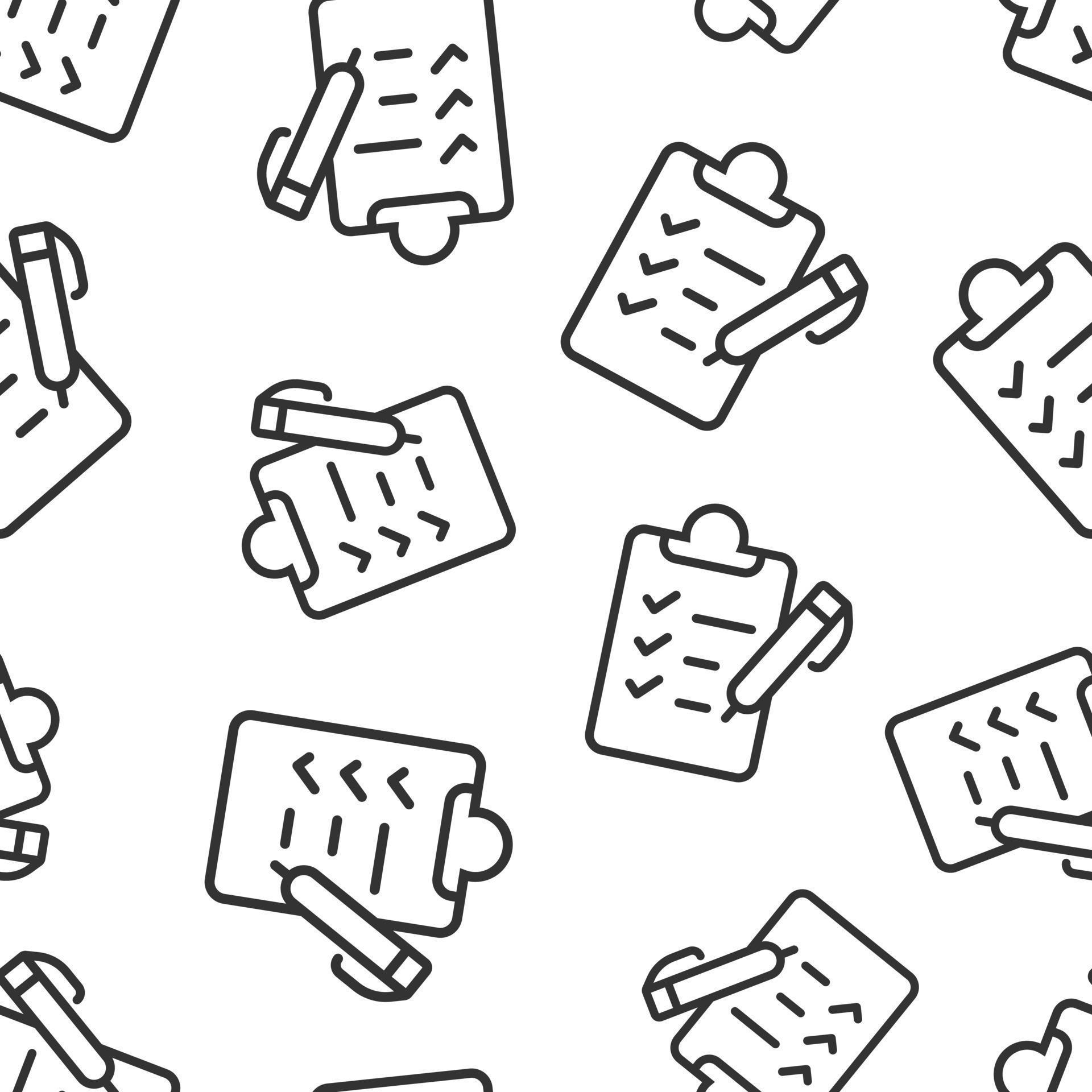 To do list icon in flat style. Document checklist vector illustration ...