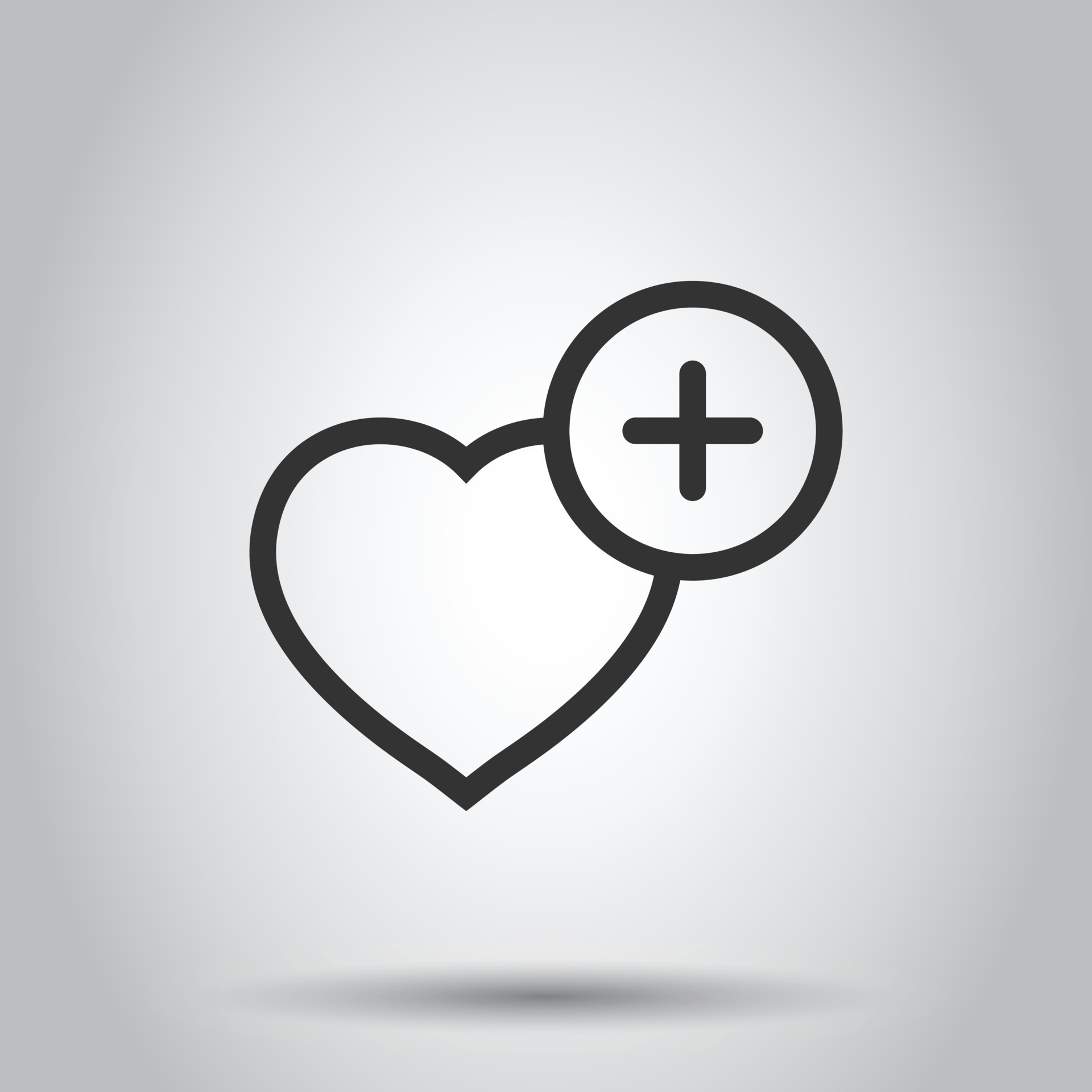 Wishlist icon in flat style. Like document vector illustration on white ...