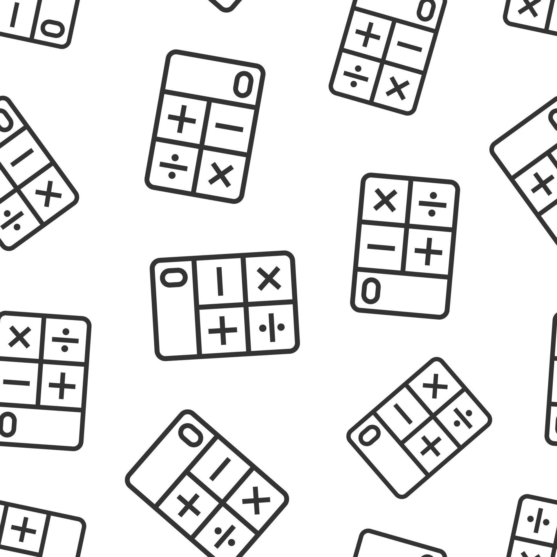 Calculator icon in flat style. Calculate vector illustration on white ...