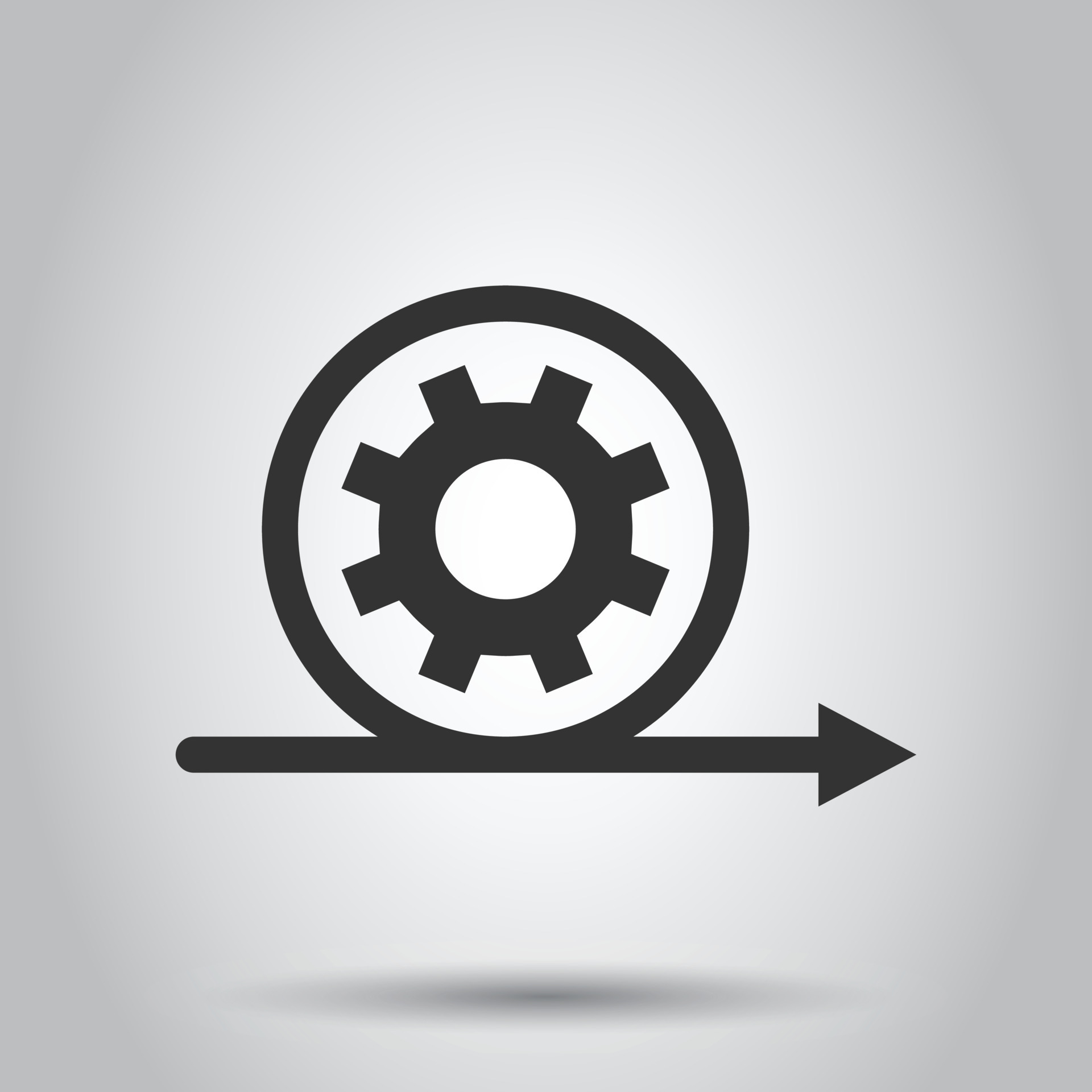 Agile icon in flat style. Flexible vector illustration on white ...