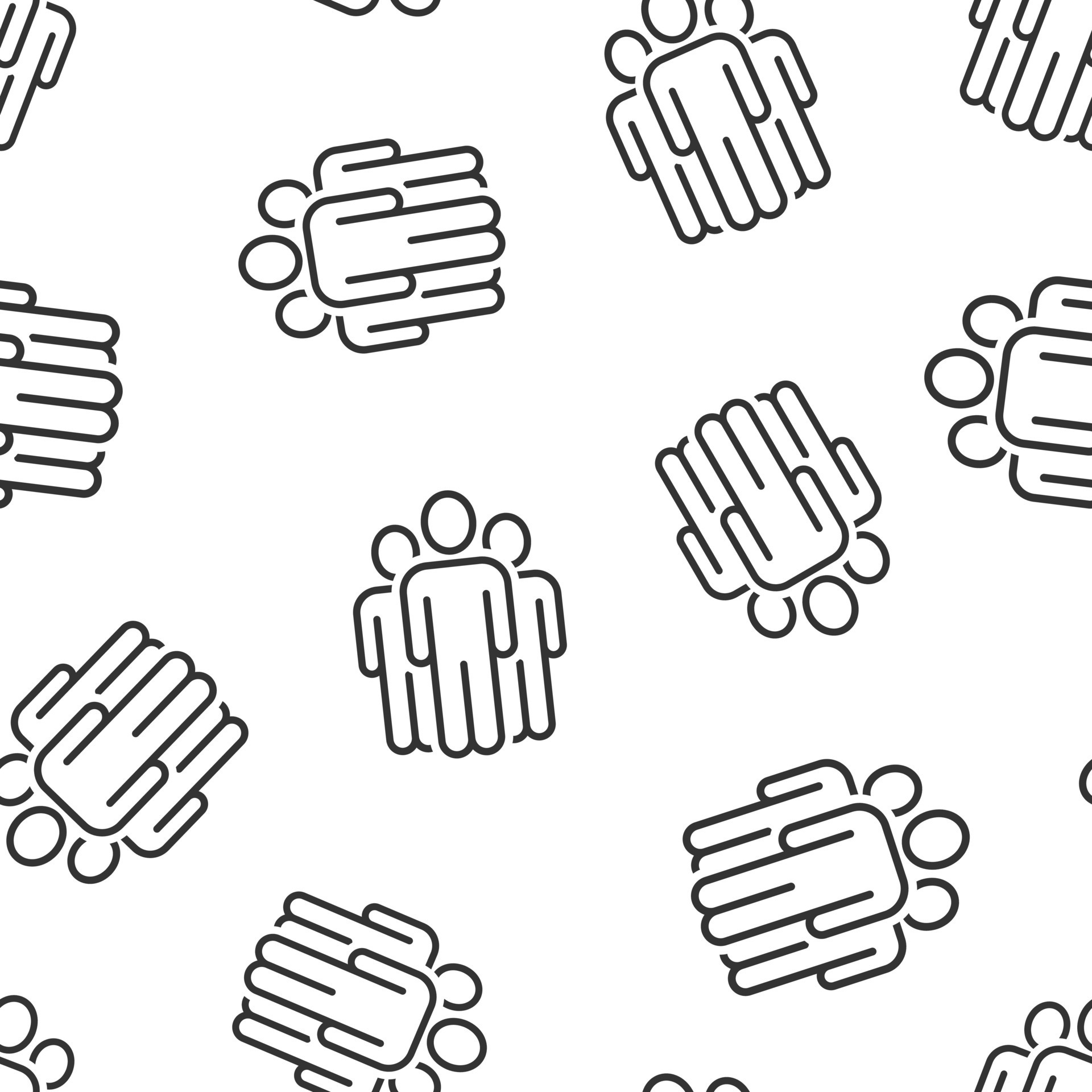 People Communication Icon In Flat Style People Vector Illustration On White Background