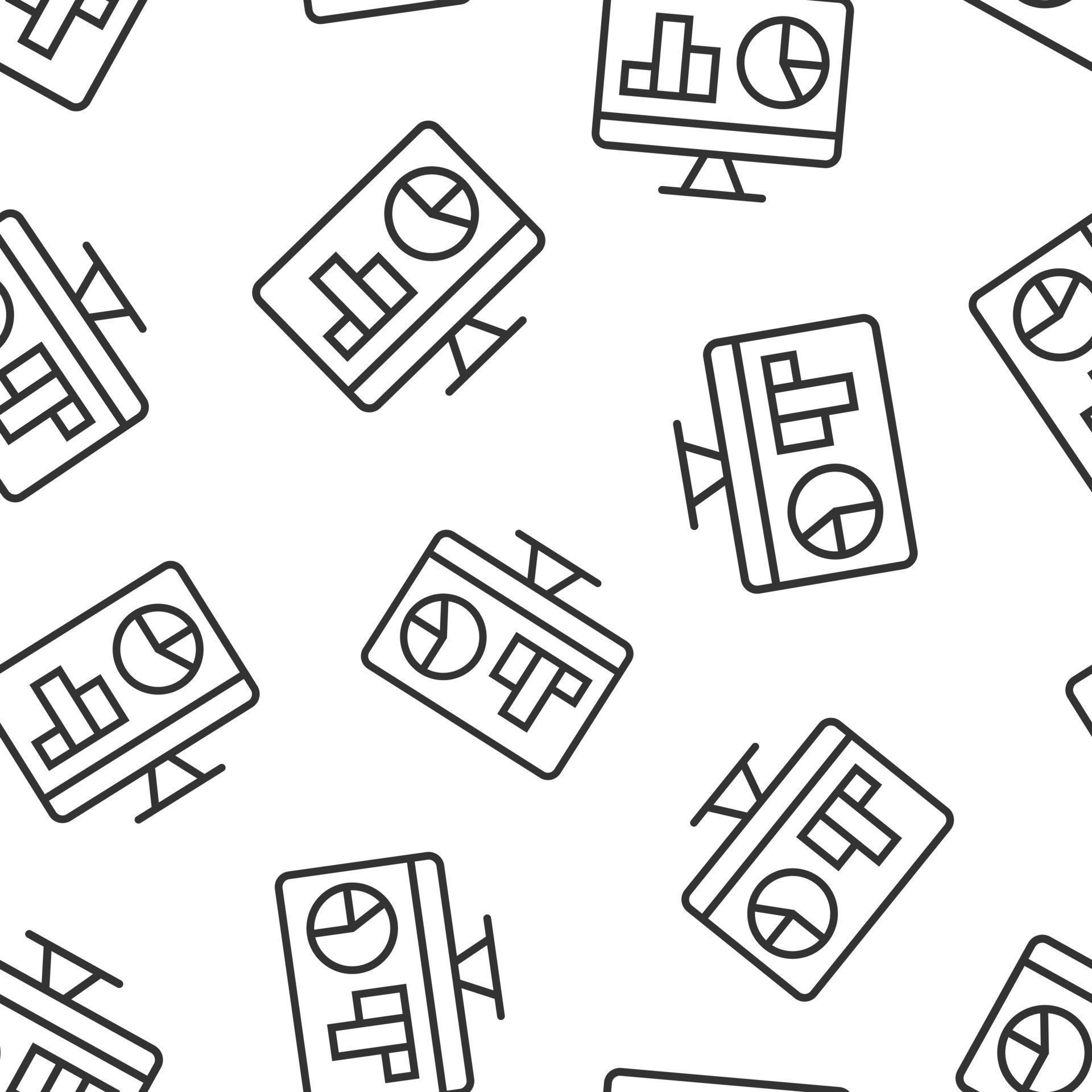 Website analytics icon in flat style. SEO data vector illustration on ...