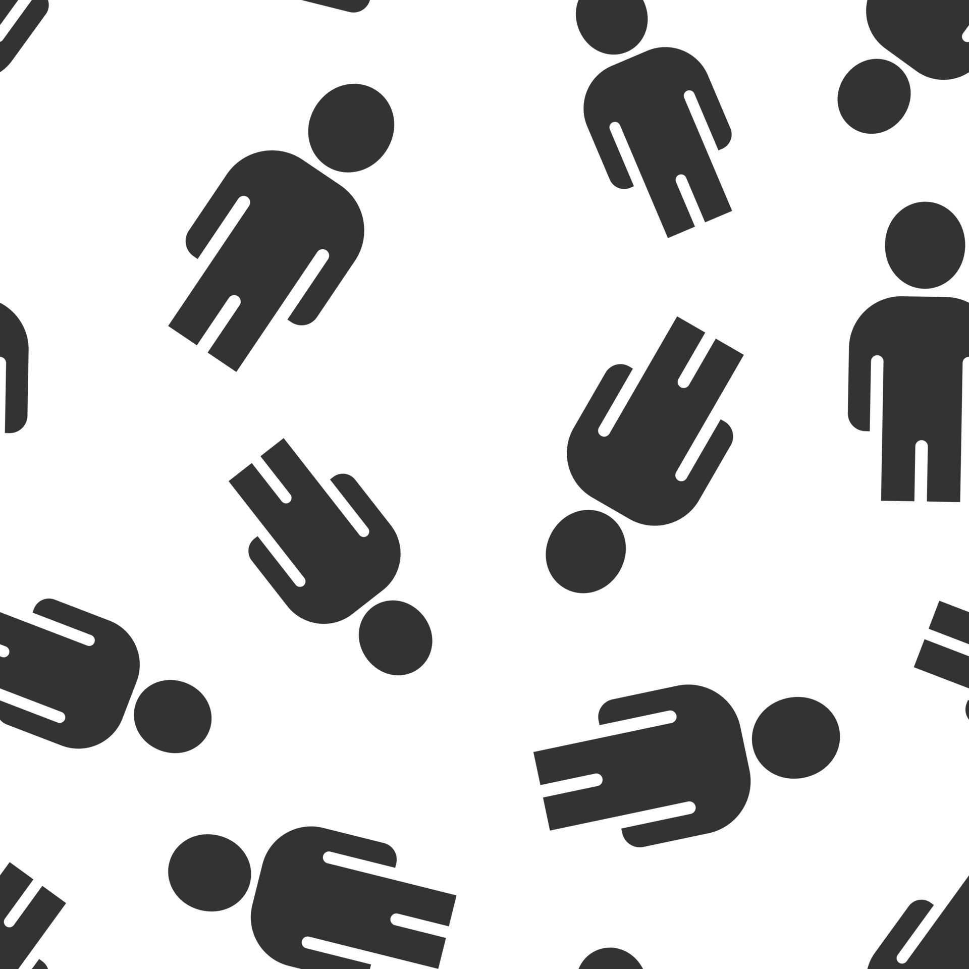 People Communication Icon In Flat Style People Vector Illustration On White Background