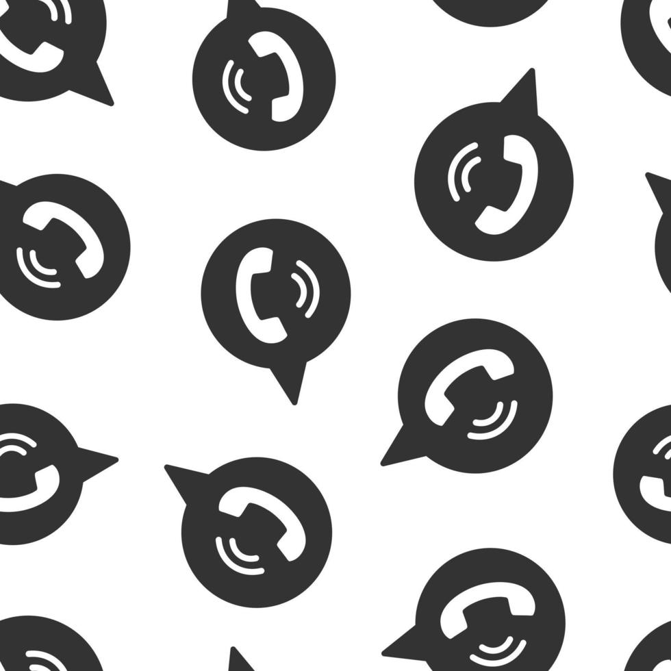 Mobile Phone Icon In Flat Style Telephone Talk Vector Illustration On White Isolated Background