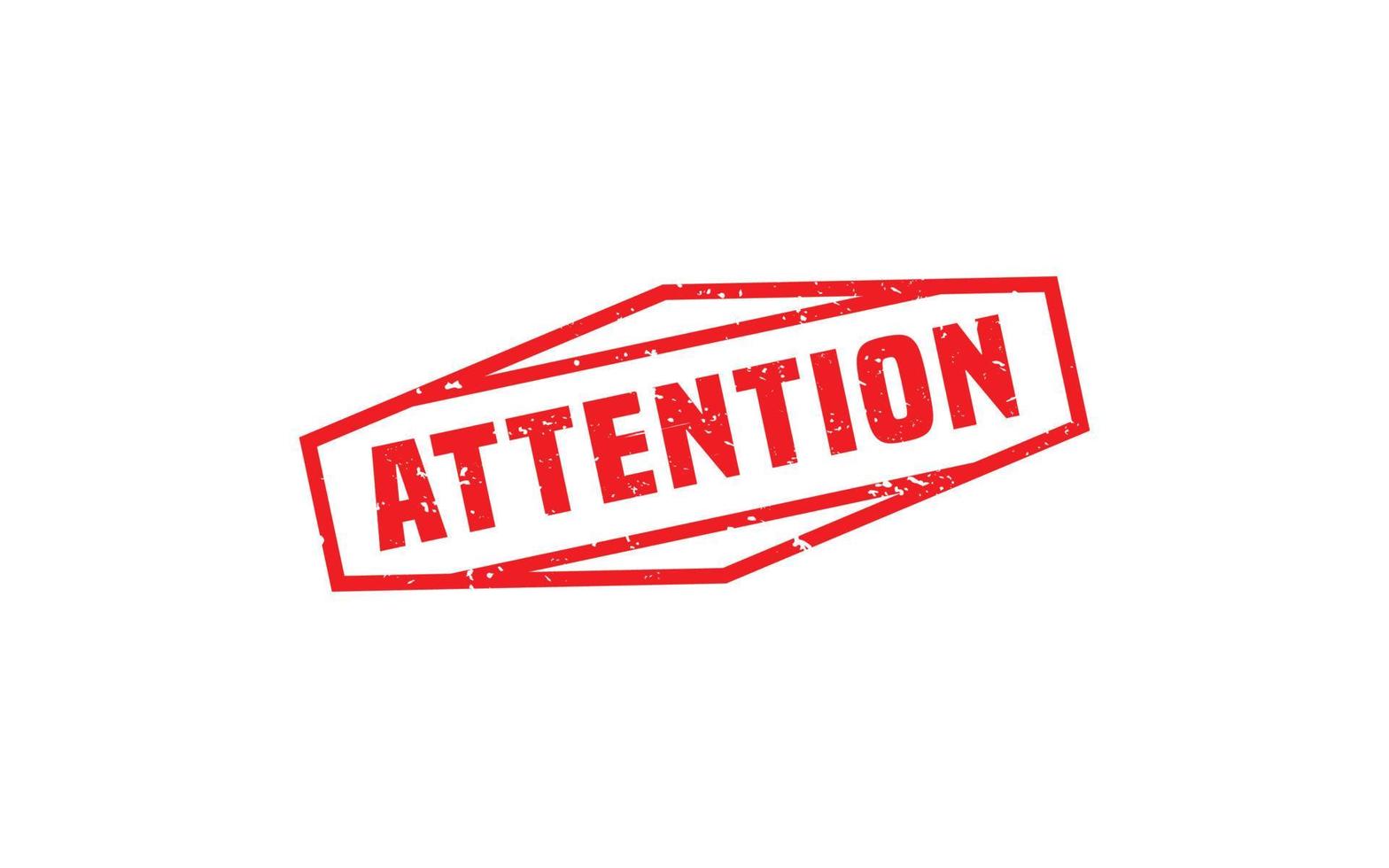 Attention Rubber Stamp With Grunge Style On White Background 17300918