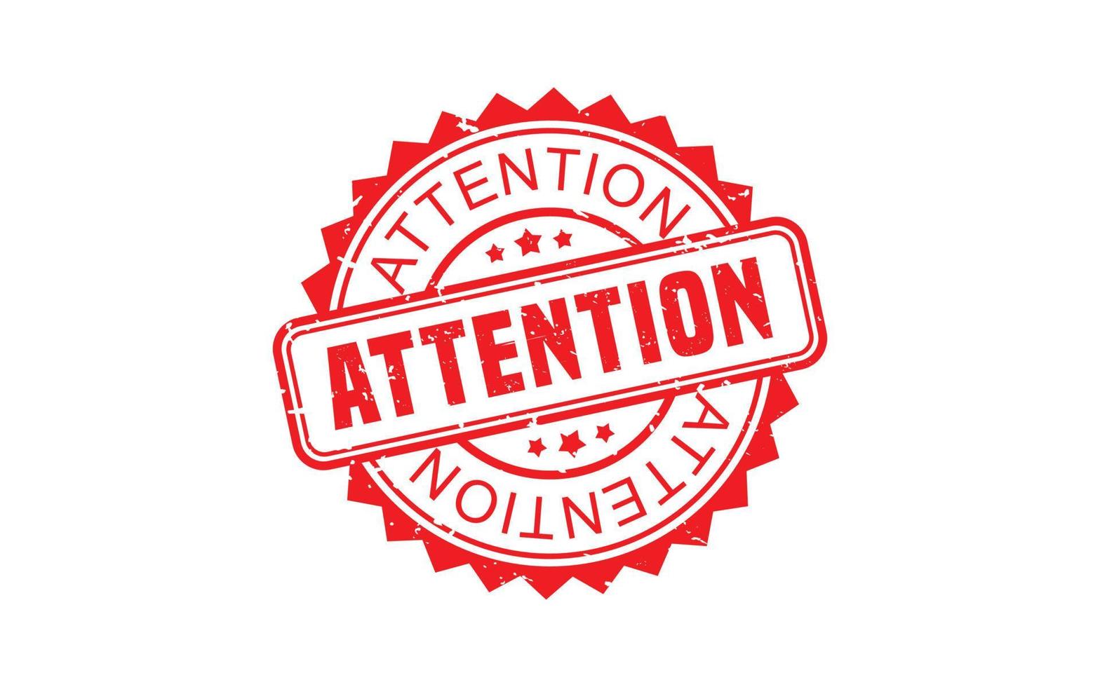 ATTENTION rubber stamp with grunge style on white background 17301304 ...