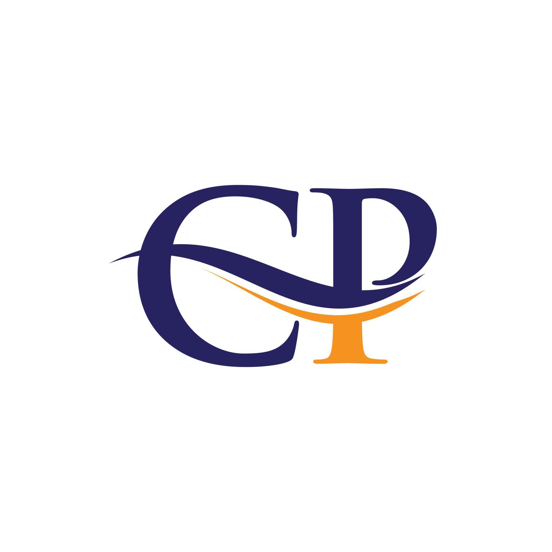 CP Letter Linked Logo for business and company identity. Initial Letter ...