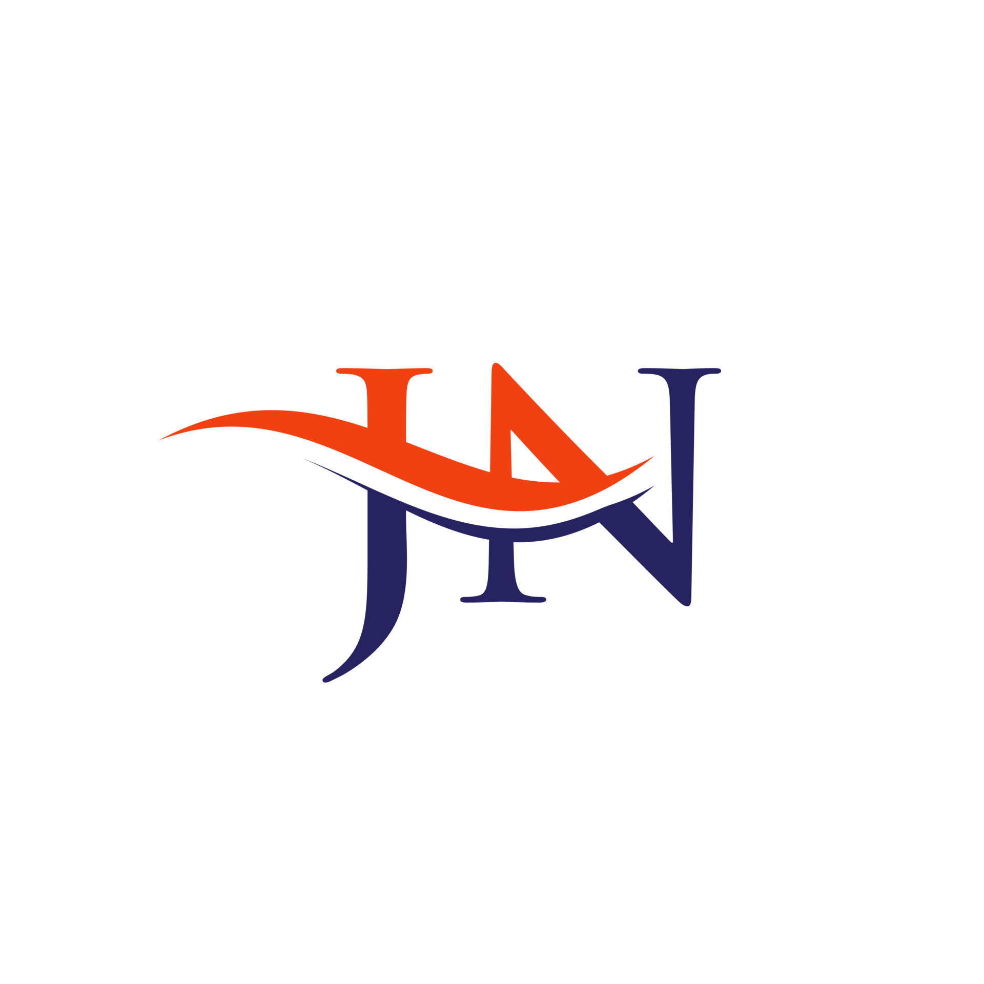 Initial JN letter linked logo vector template. Swoosh letter JN logo ... Initial JN letter linked logo vector template. Swoosh letter JN logo ...