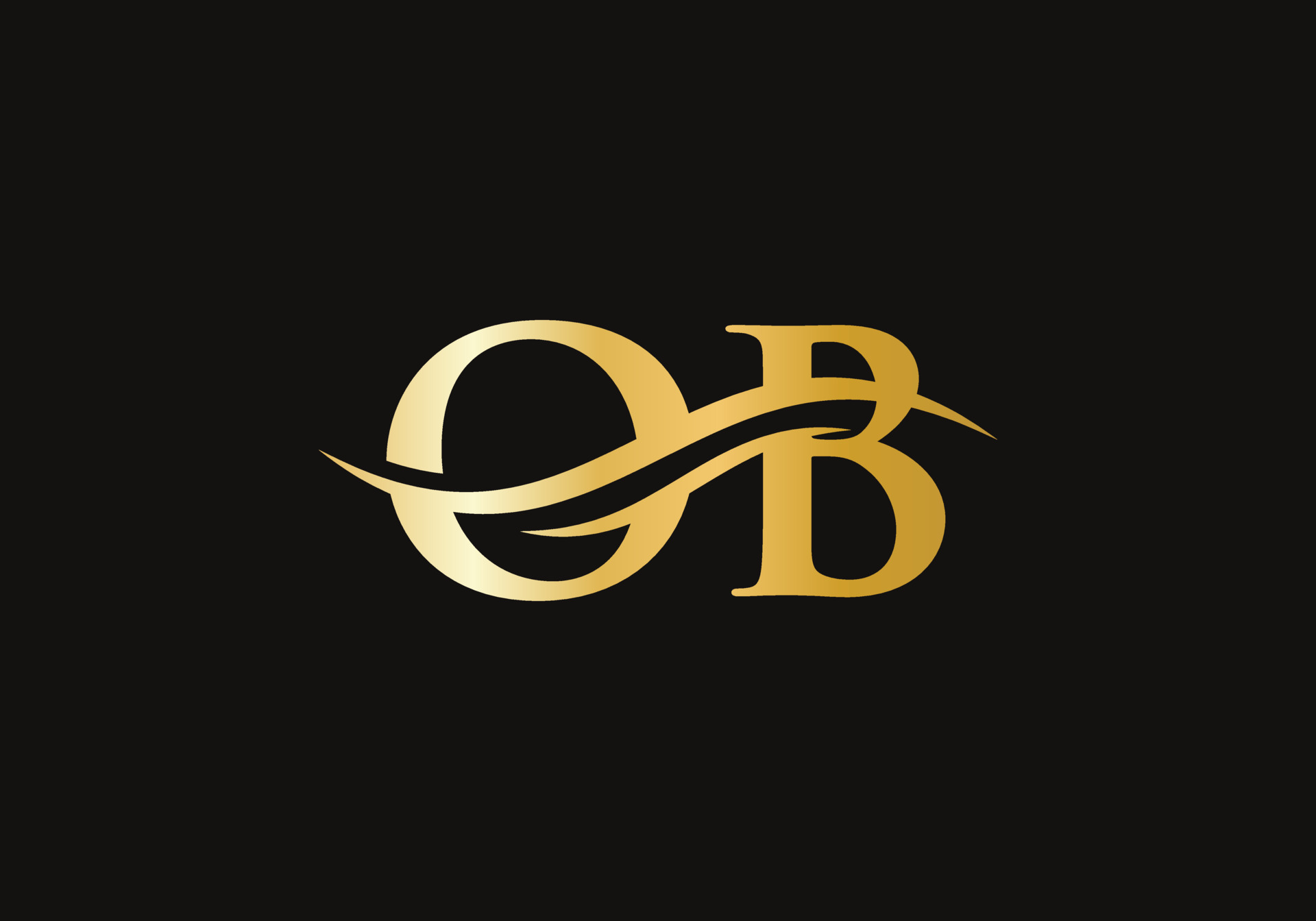 OB logo design. Initial OB letter logo vector. Swoosh letter OB logo ... OB logo design. Initial OB letter logo vector. Swoosh letter OB logo ...