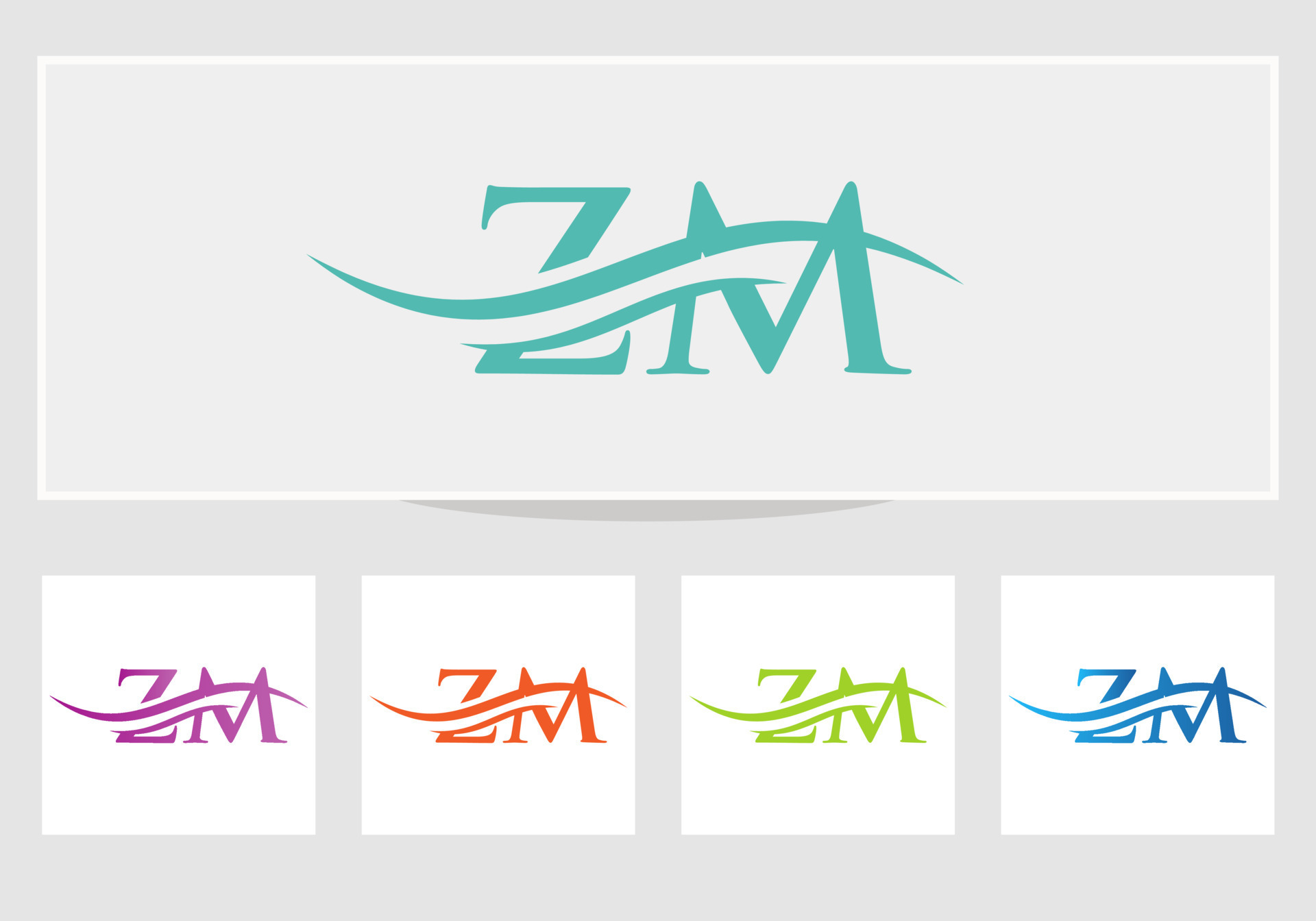 ZM Logo design vector. Swoosh letter ZM logo design. Initial ZM letter ... ZM Logo design vector. Swoosh letter ZM logo design. Initial ZM letter ...