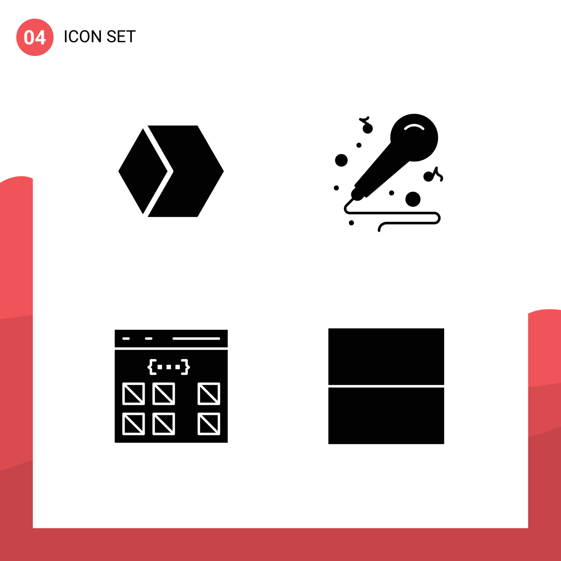 Set of 4 Modern UI Icons Symbols Signs for block net coding market cap ... Set of 4 Modern UI Icons Symbols Signs for block net coding market cap ...