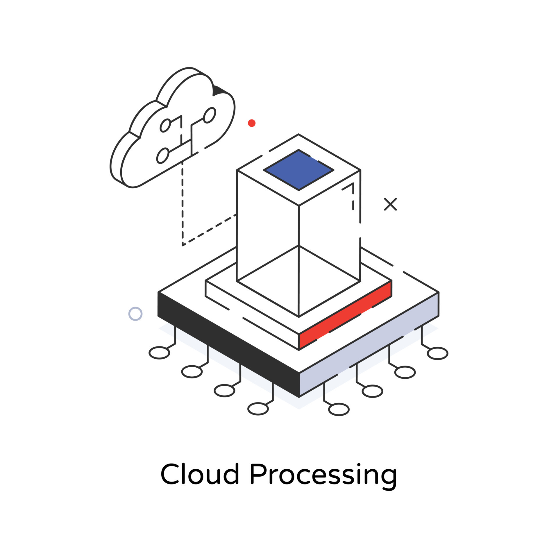 Trendy Cloud Processing 17310004 Vector Art at Vecteezy