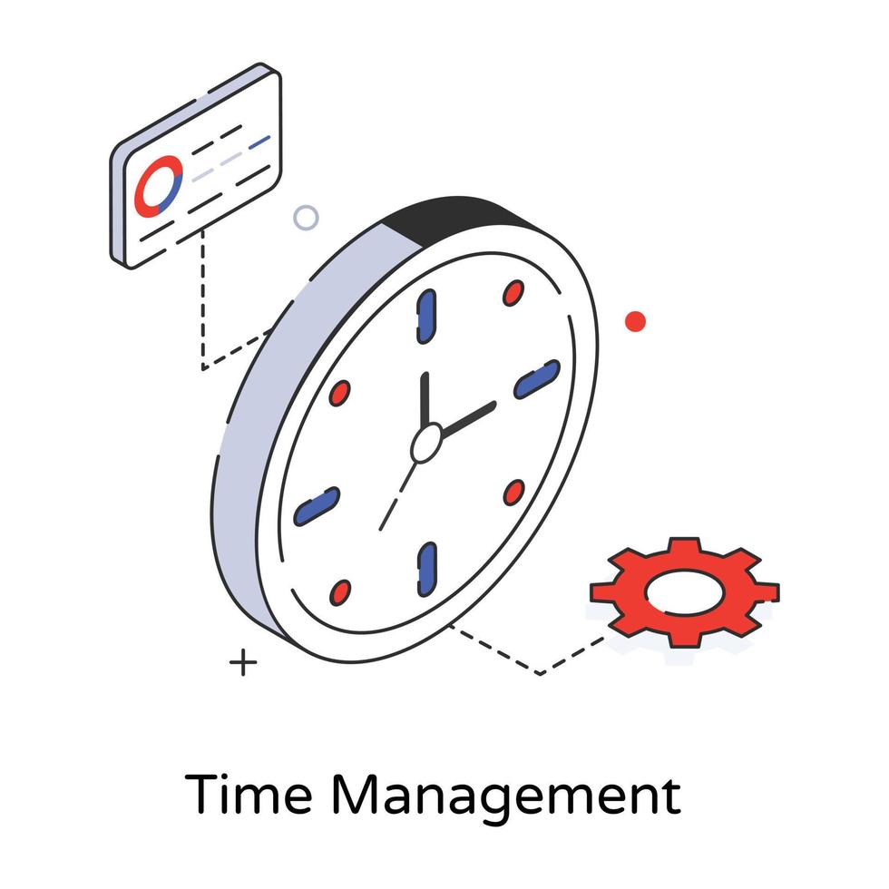 Trendy Time Management 17310046 Vector Art At Vecteezy