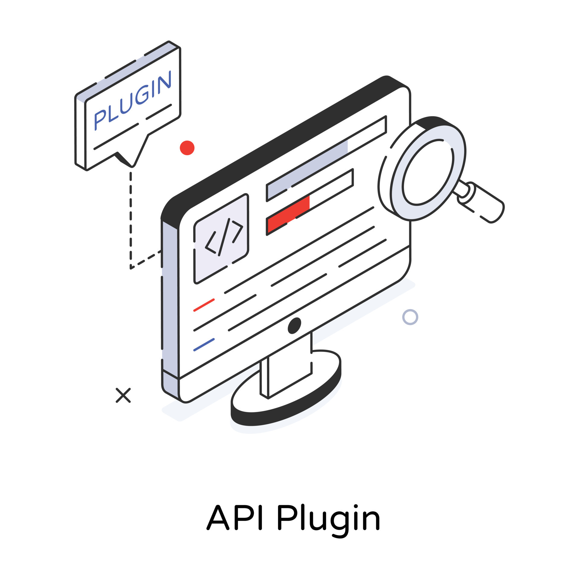Trendy API Plugin 17310070 Vector Art at Vecteezy