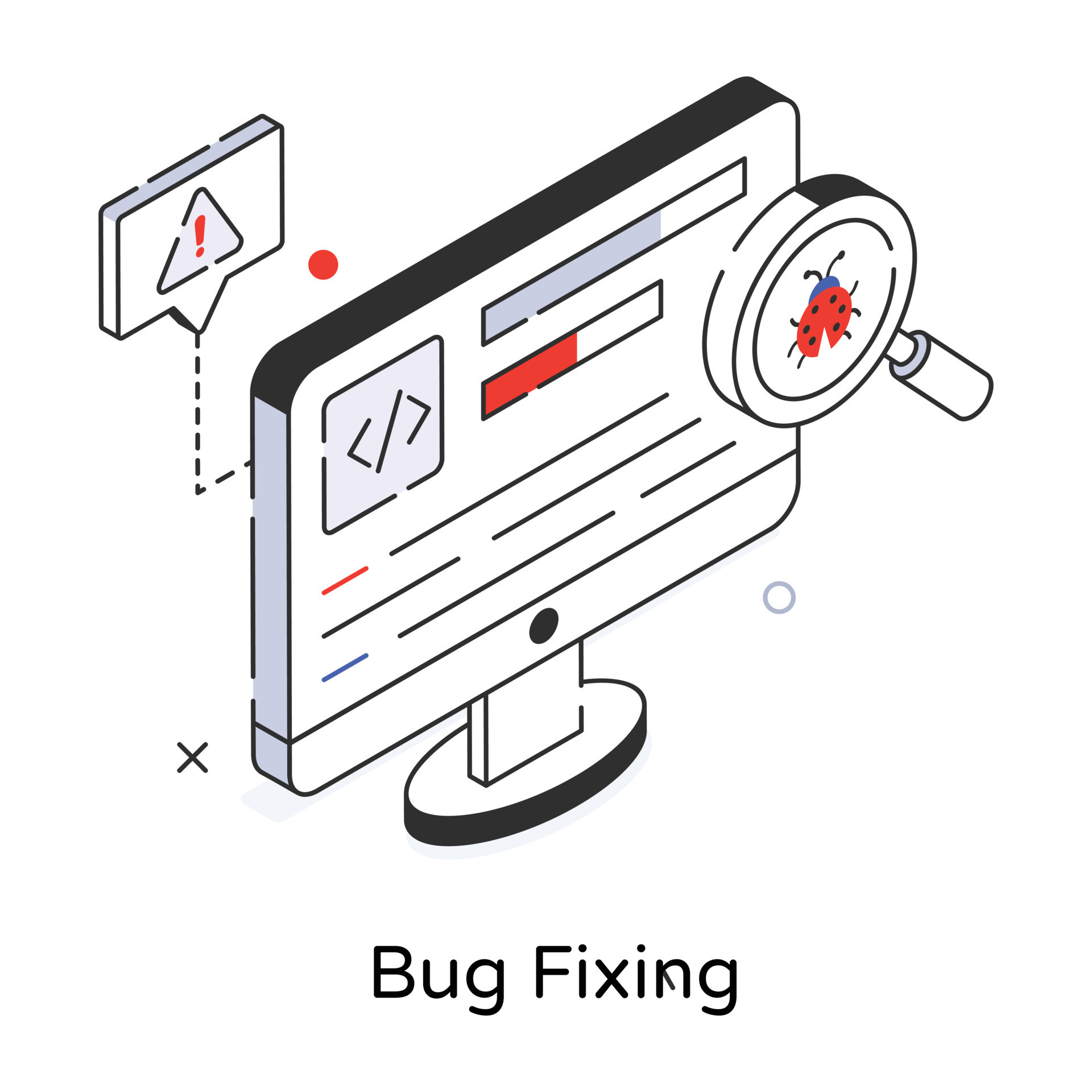 Trendy Bug Fixing 17310099 Vector Art at Vecteezy
