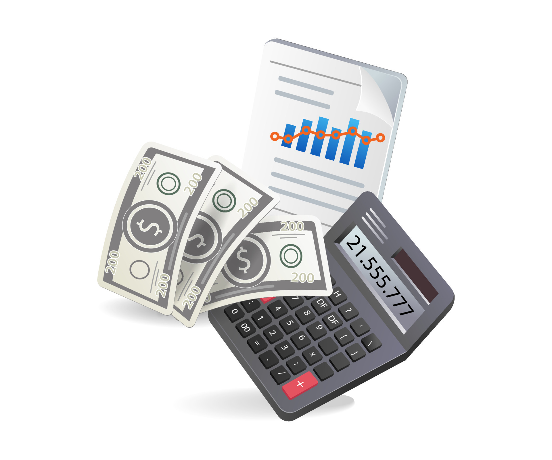 Isometric flat 3d concept illustration of business financial management ... Isometric flat 3d concept illustration of business financial management ...