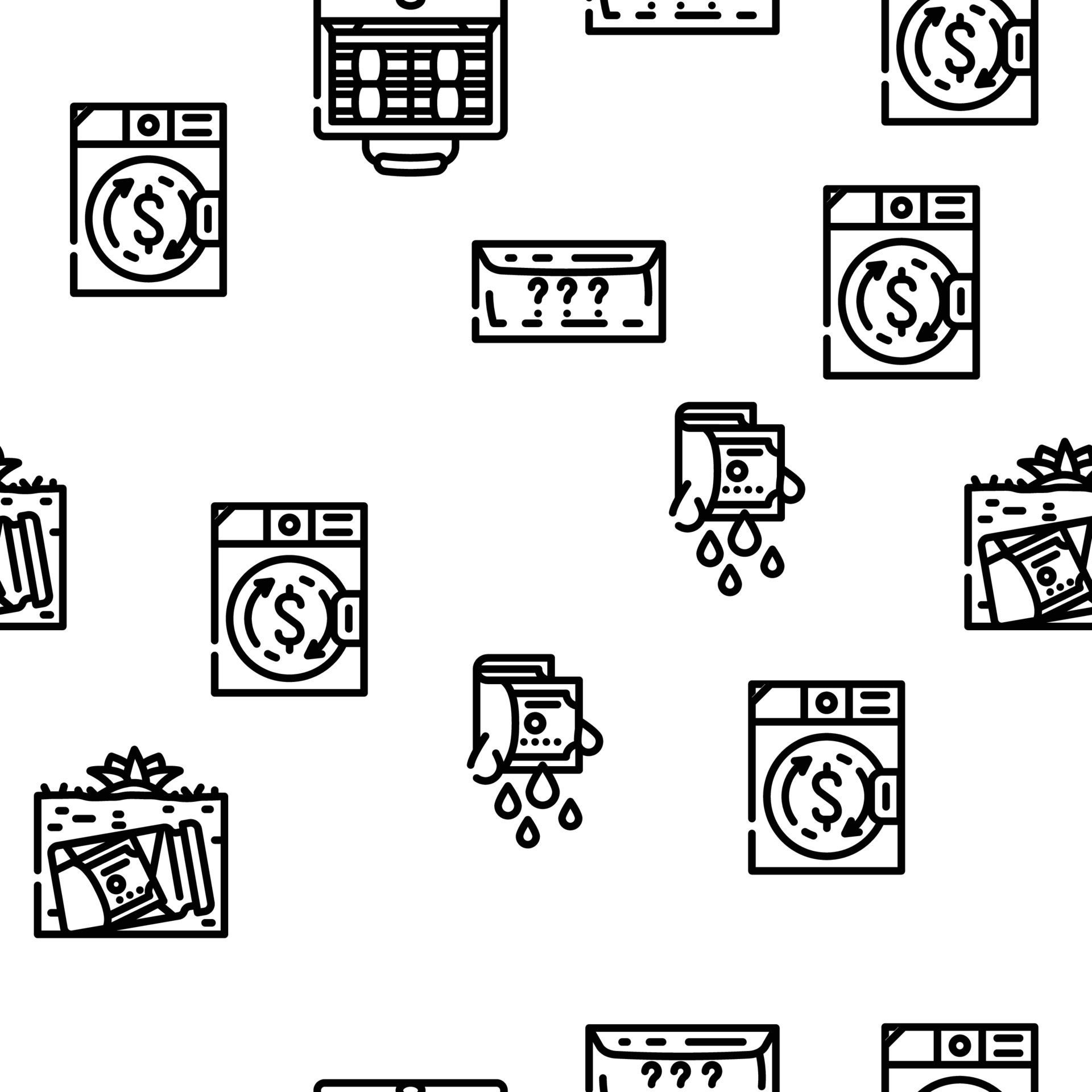 Corruption Problem Vector Seamless Pattern 17313666 Vector Art At Vecteezy
