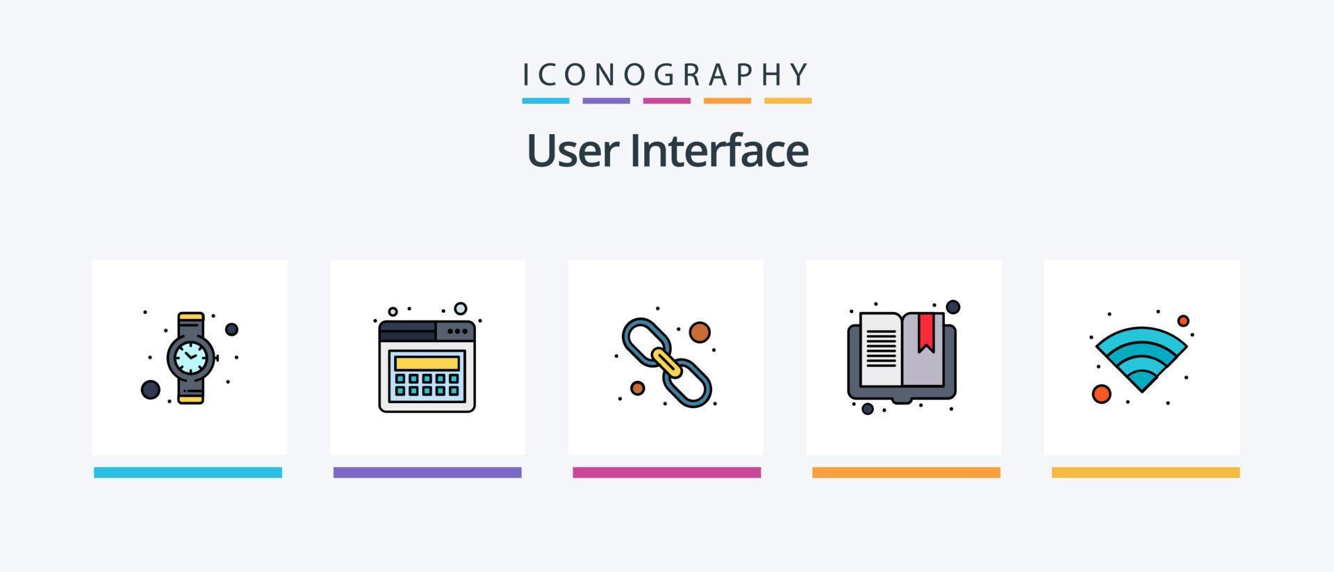 User Interface Line Filled 5 Icon Pack Including . map. inbox. location. unlock. Creative Icons ...