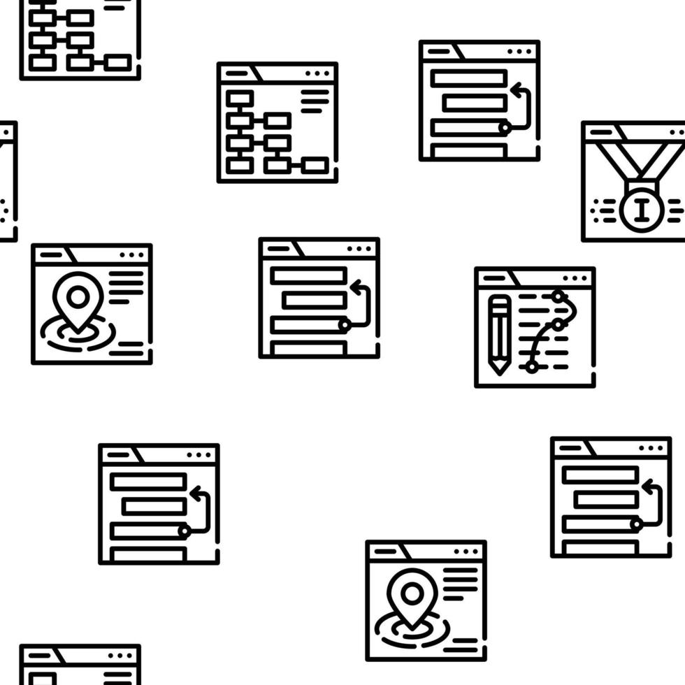 Seo Search Engine Optimization Vector Seamless Pattern 17313864 Vector ...