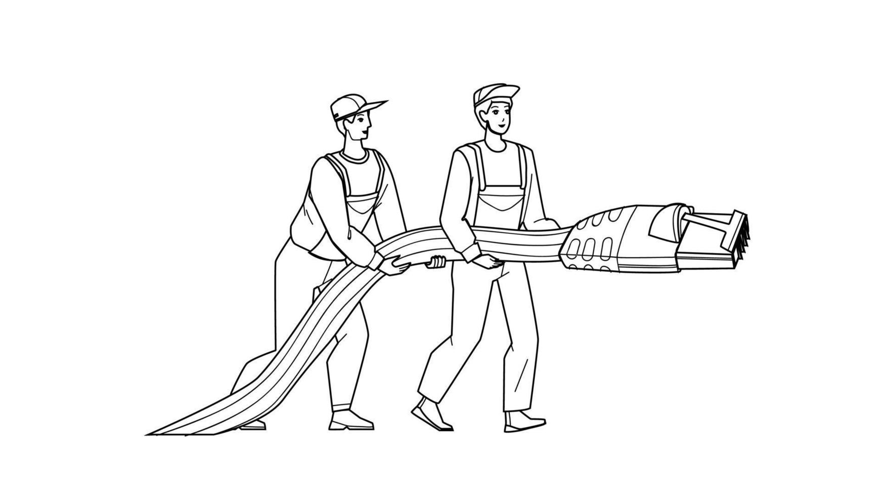 Network Lan Support Repairmen With Cable Vector 17316897 Vector Art At