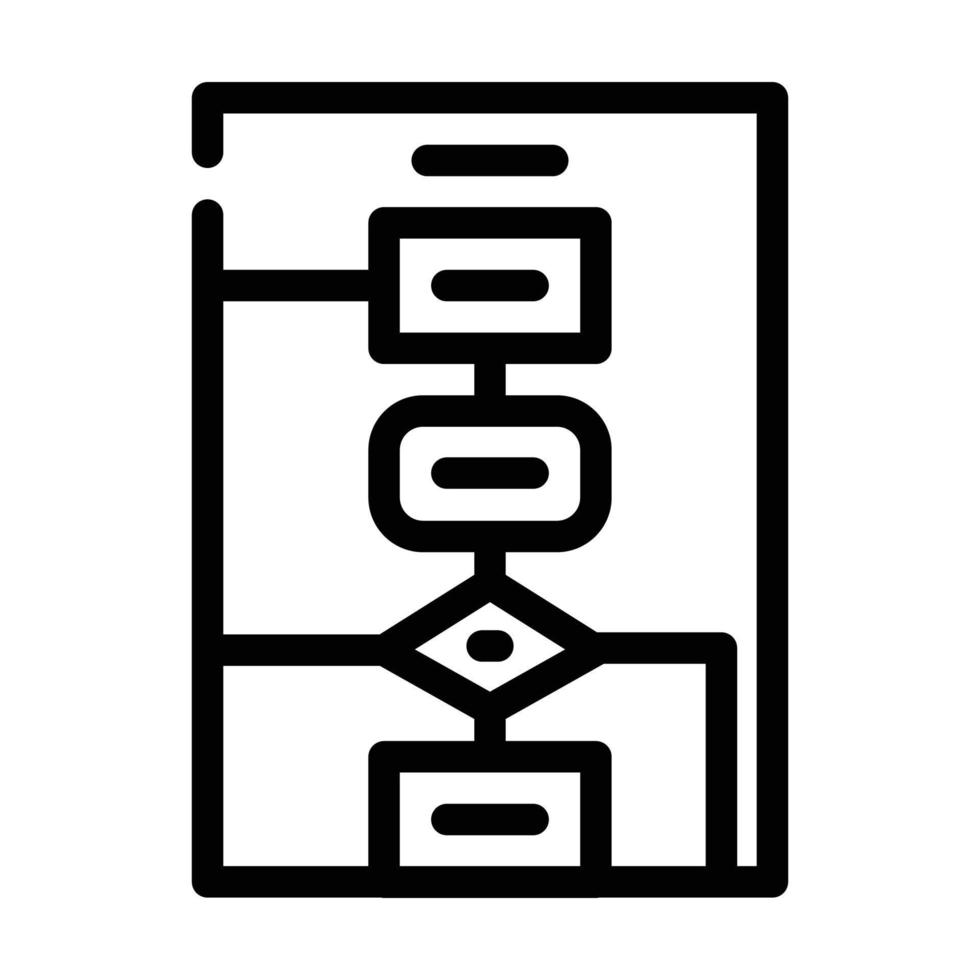 algorithm software data science line icon vector illustration 17316917 ...