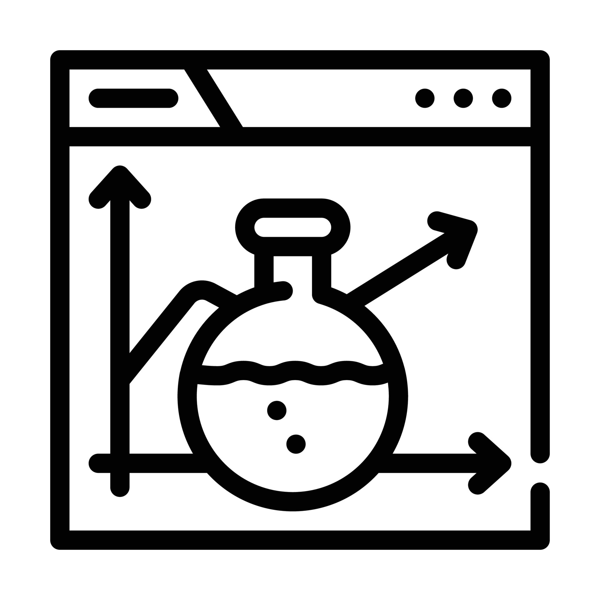 Laboratory Seo Optimization Line Icon Vector Illustration 17318174