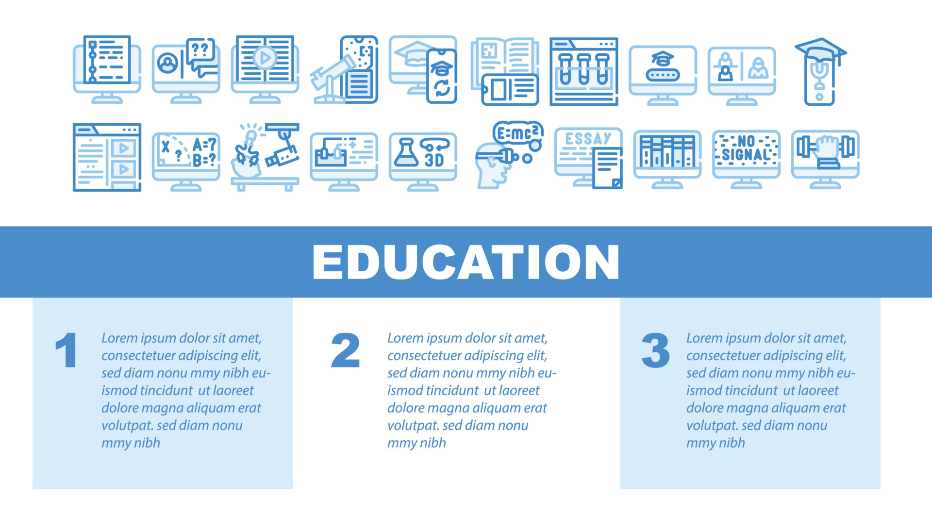 Online Education Learning Lesson Icons Set Vector 17318344 Vector Art ... Online Education Learning Lesson Icons Set Vector 17318344 Vector Art ...