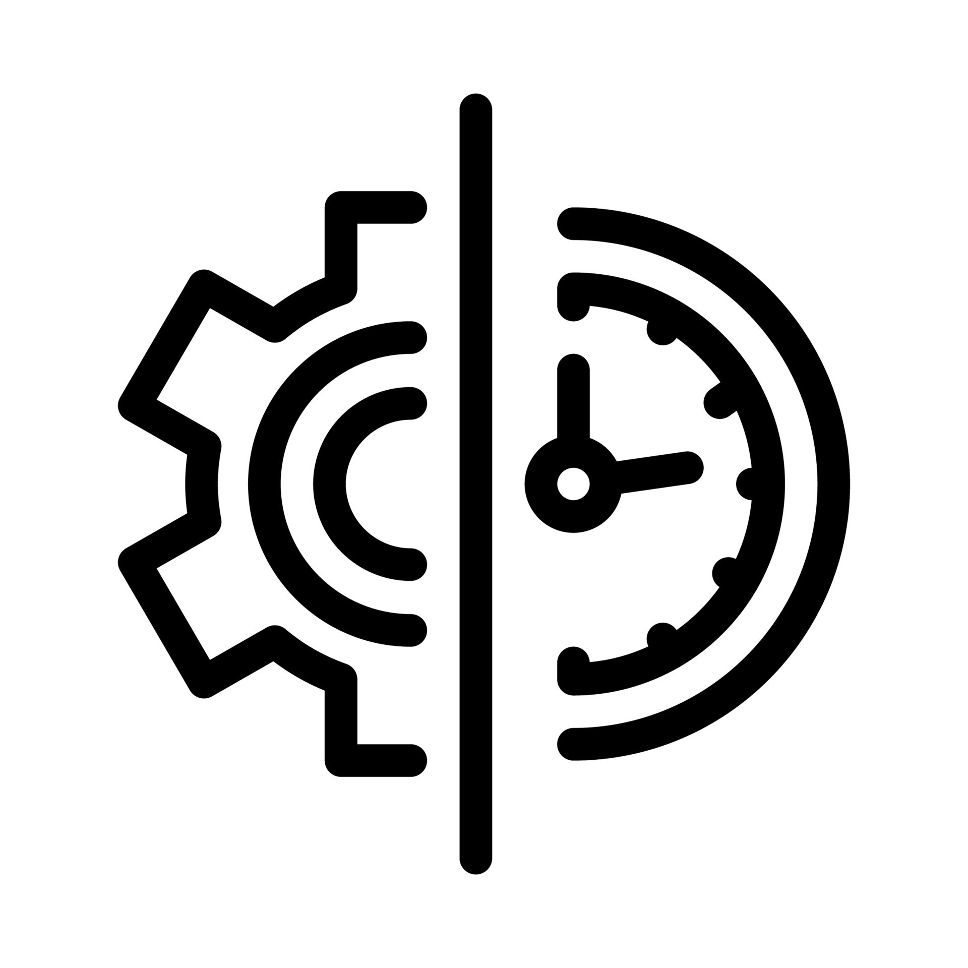 Office Working Time Icon Vector Outline Illustration 17320922 Vector