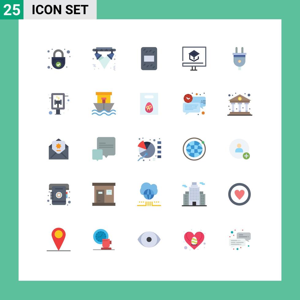 25 Universal Flat Colors Set For Web And Mobile Applications School Learning Electricity