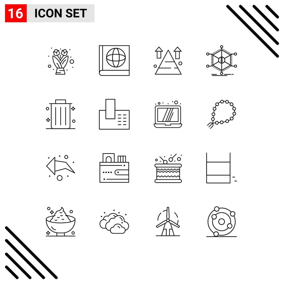 16 Universal Outlines Set for Web and Mobile Applications office business sucess resources info ...