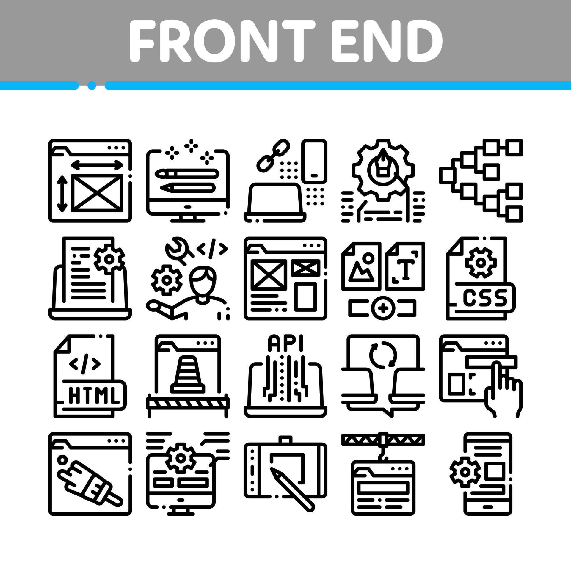 Front End Development Collection Icons Set Vector 17322462 Vector Art ... Front End Development Collection Icons Set Vector 17322462 Vector Art ...
