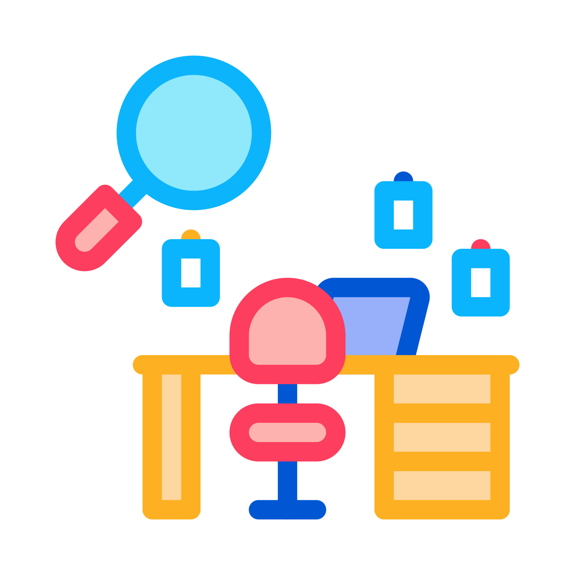 Office Workplace Research Icon Vector Outline Illustration 17322574 office-workplace-research-icon-vector-outline-illustration-17322574