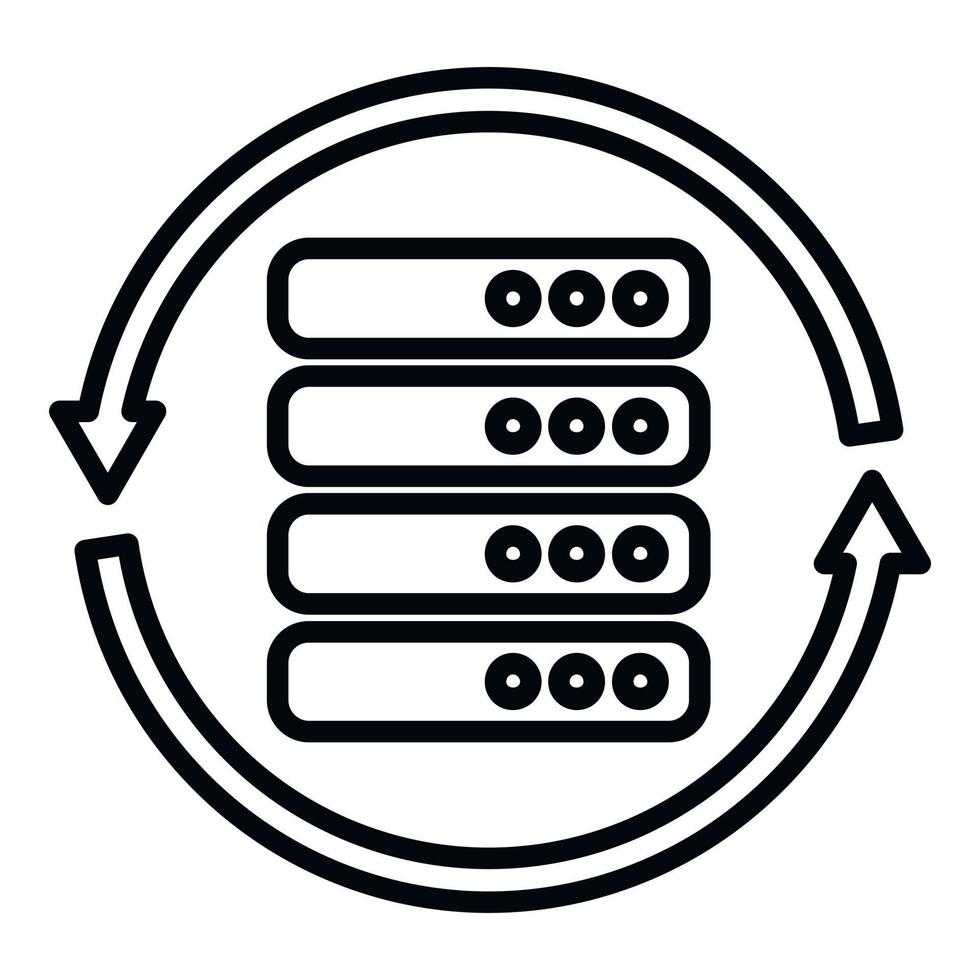 Server restore icon outline vector. Backup data 17325830 Vector Art at ... Server restore icon outline vector. Backup data 17325830 Vector Art at ...