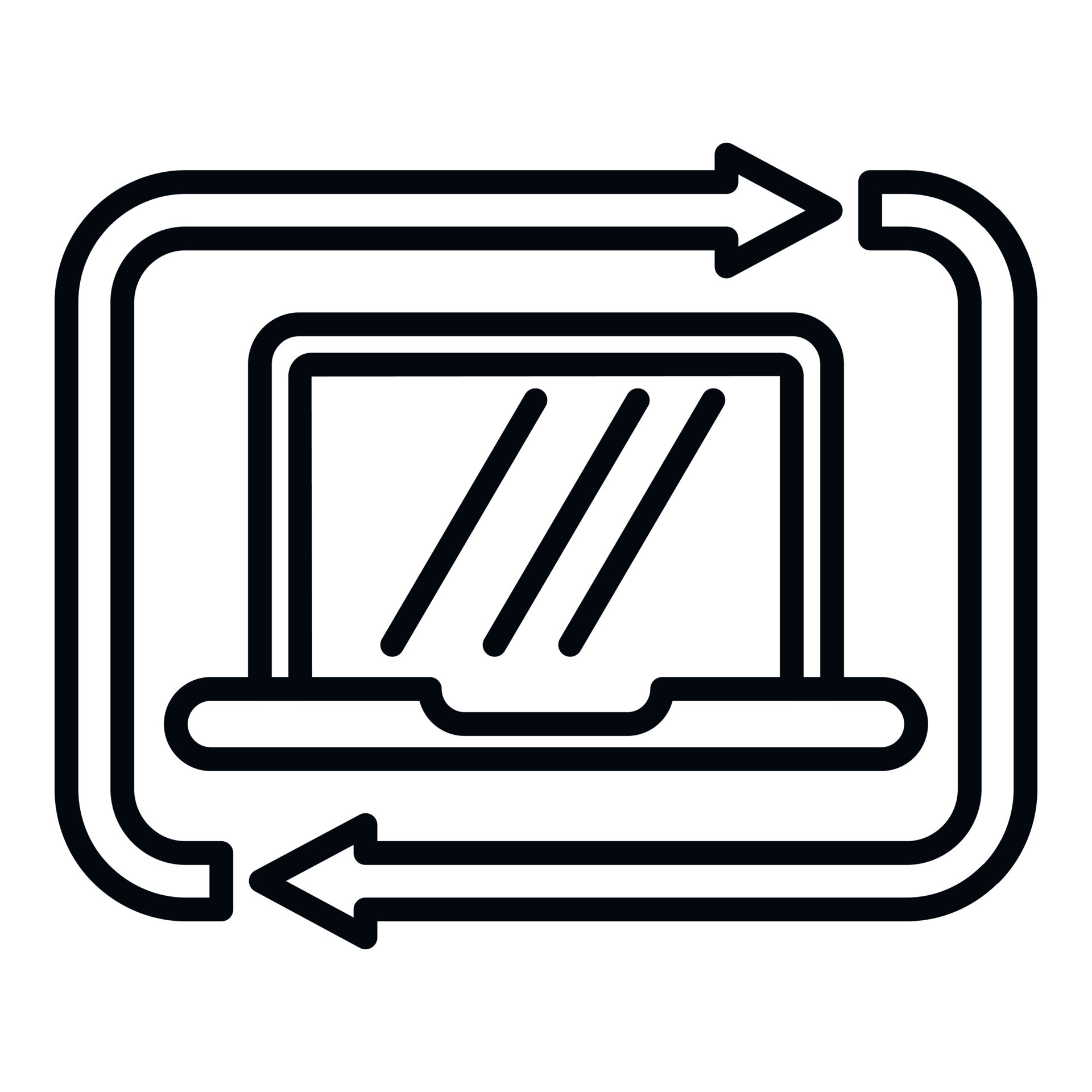 Laptop Backup Icon Outline Vector Data Cloud 17325840 Vector Art At