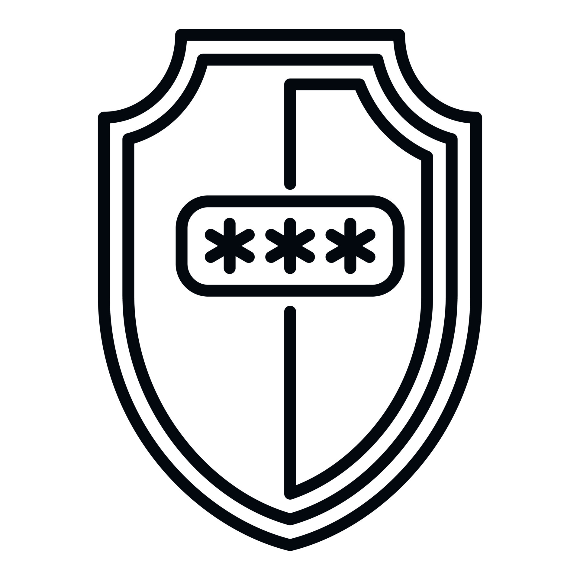 Security Shield Icon Outline Vector Code Lock 17325845 Vector Art At