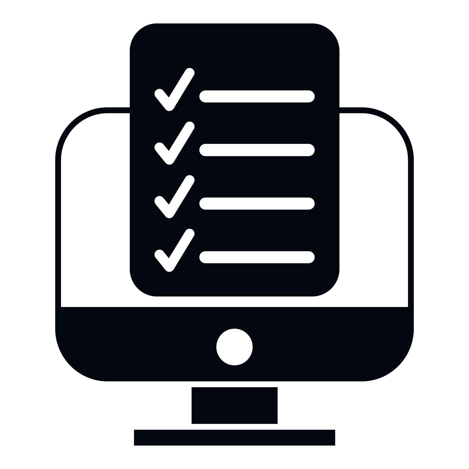 Computer task schedule icon simple vector. Event time 17326187 Vector ...